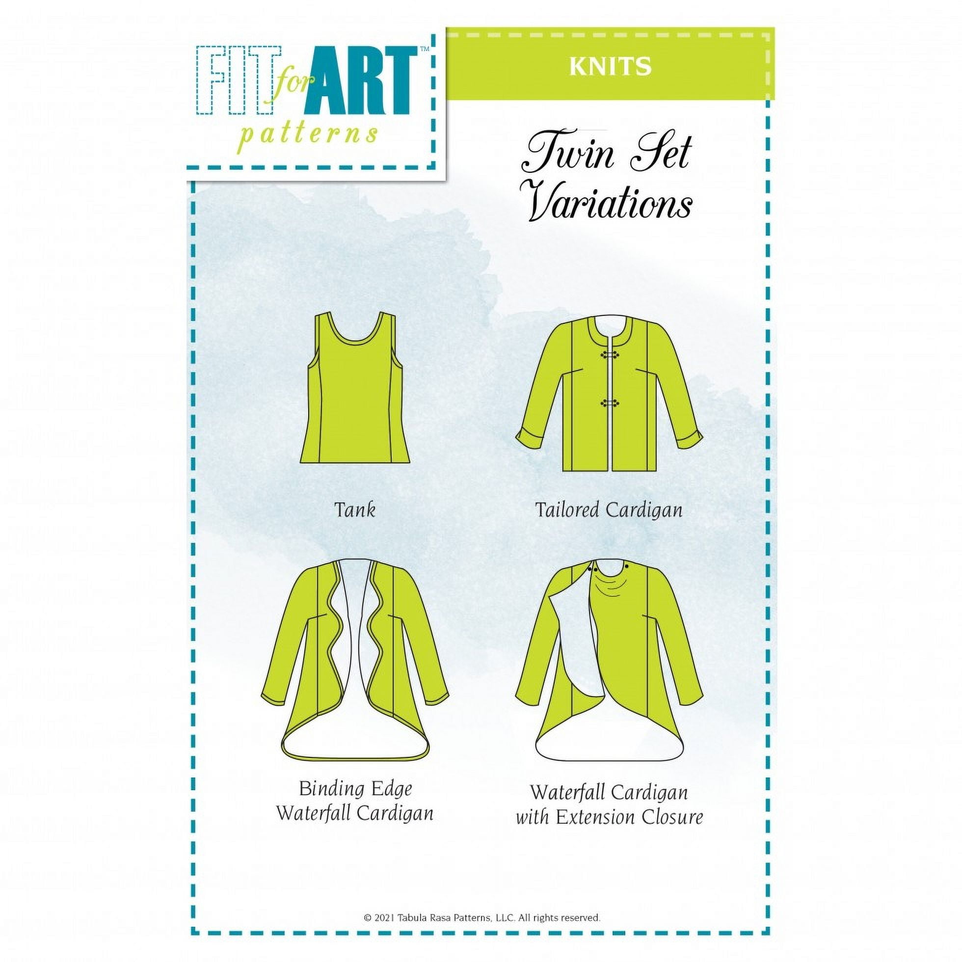Fit For Art Twin Set Variations for Tabula Rasa Knits Sewing Pattern ...