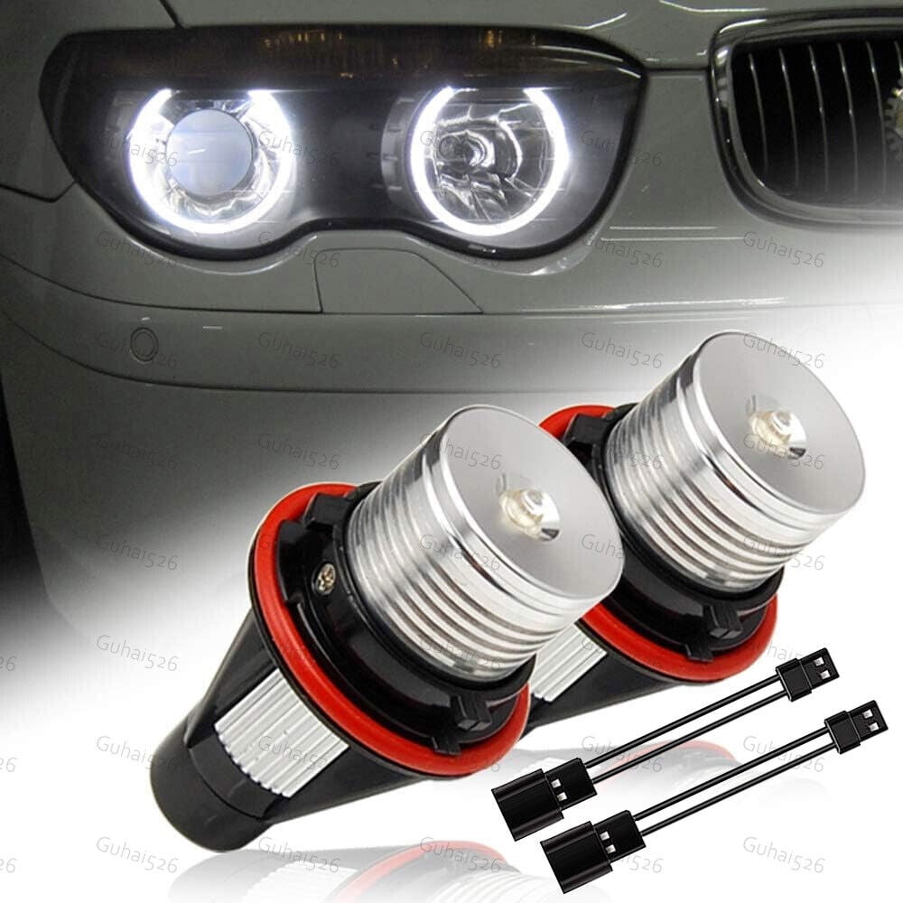 Fit For BMW E39 E60 E61 E65 E83 LED Angel Eyes Halo Ring Marker Light ...