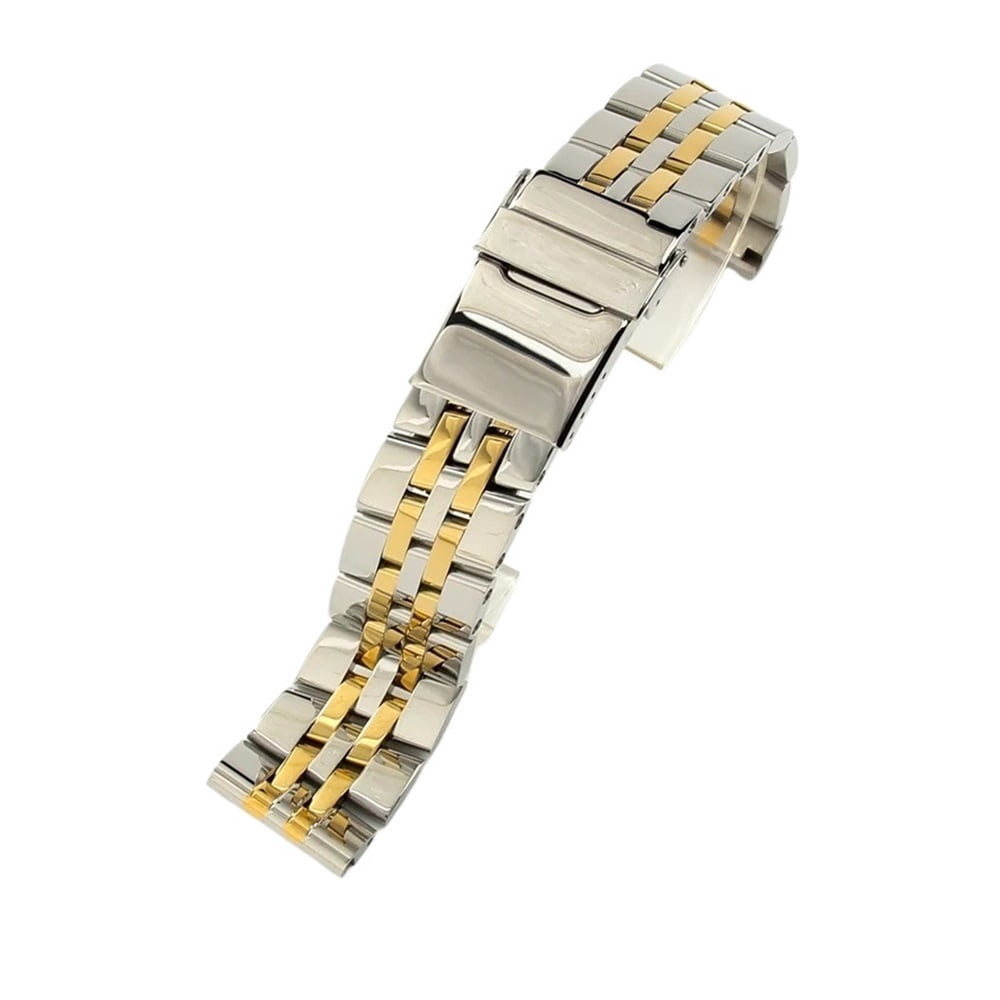 Fit For Breitling Watch Strap Solid Stainless Steel Gentleman Business ...