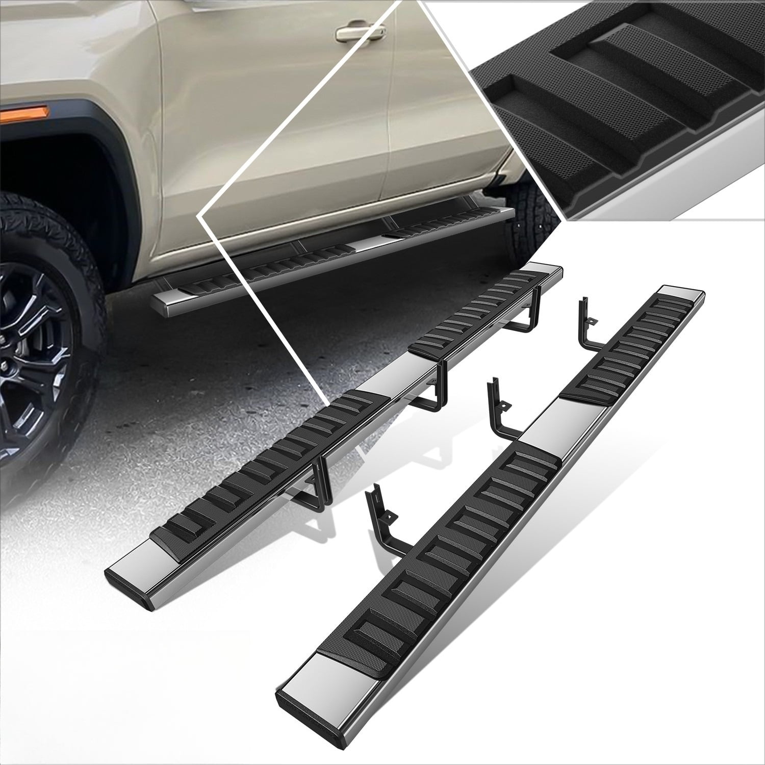 Fit For Colorado Canyon Crew Cab 2015-2025 6.75 Inch Side Step Flat ...