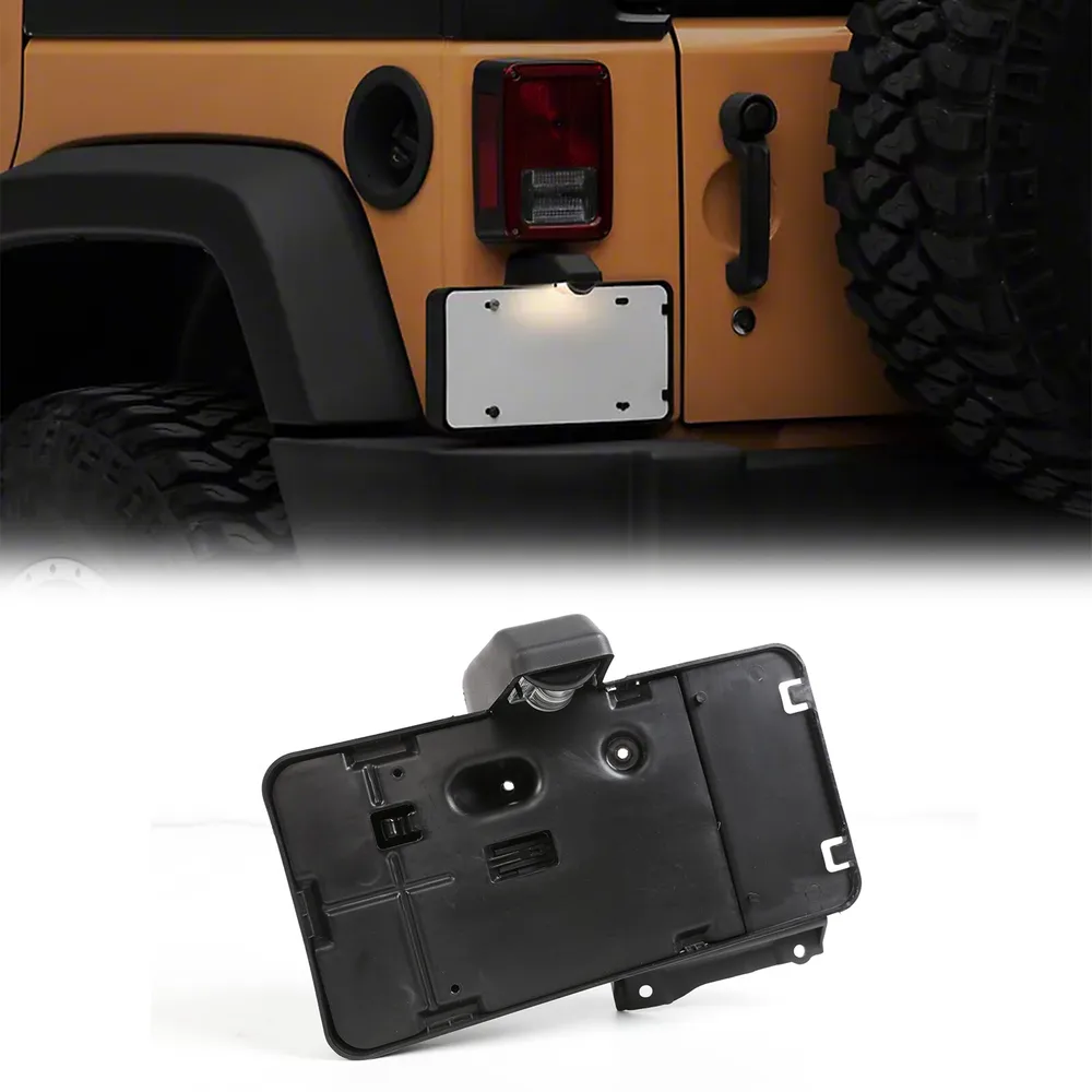 Fit For Jeep Wrangler JK Rear License Plate Mounting Bracket Holder ...