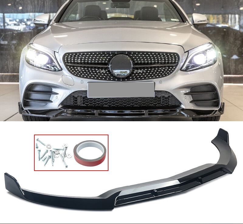 Fit For Mercedes Benz W205 C205 C300 C43 2015-18 Front Splitter Lip ...