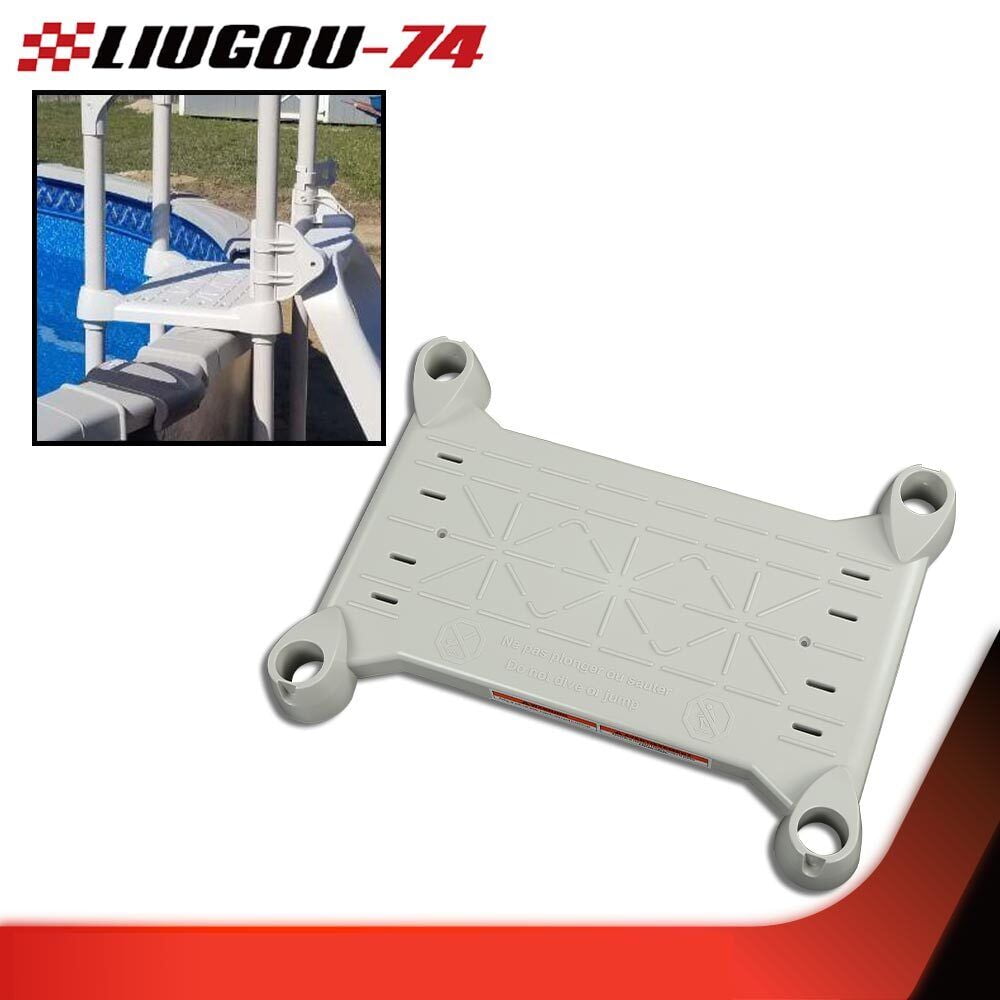 Fit For Platform Above Ground Swimming Pool Step Grey 1Pcs - Walmart.com