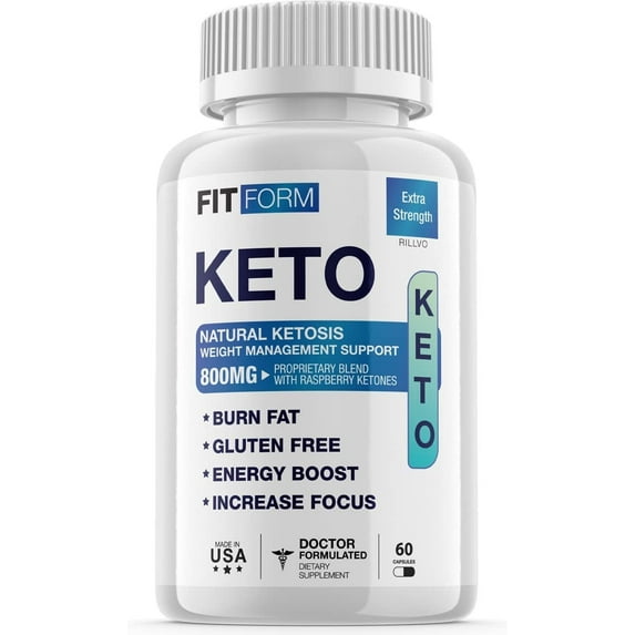 Fit Form Keto Pills Advanced Ketogenic Formula 60 Capsules - Walmart.com