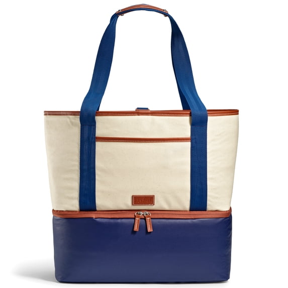 Fit + Fresh, Cooler Tote, 16 Can Beach & Boat Dual Compartment, Navy ...