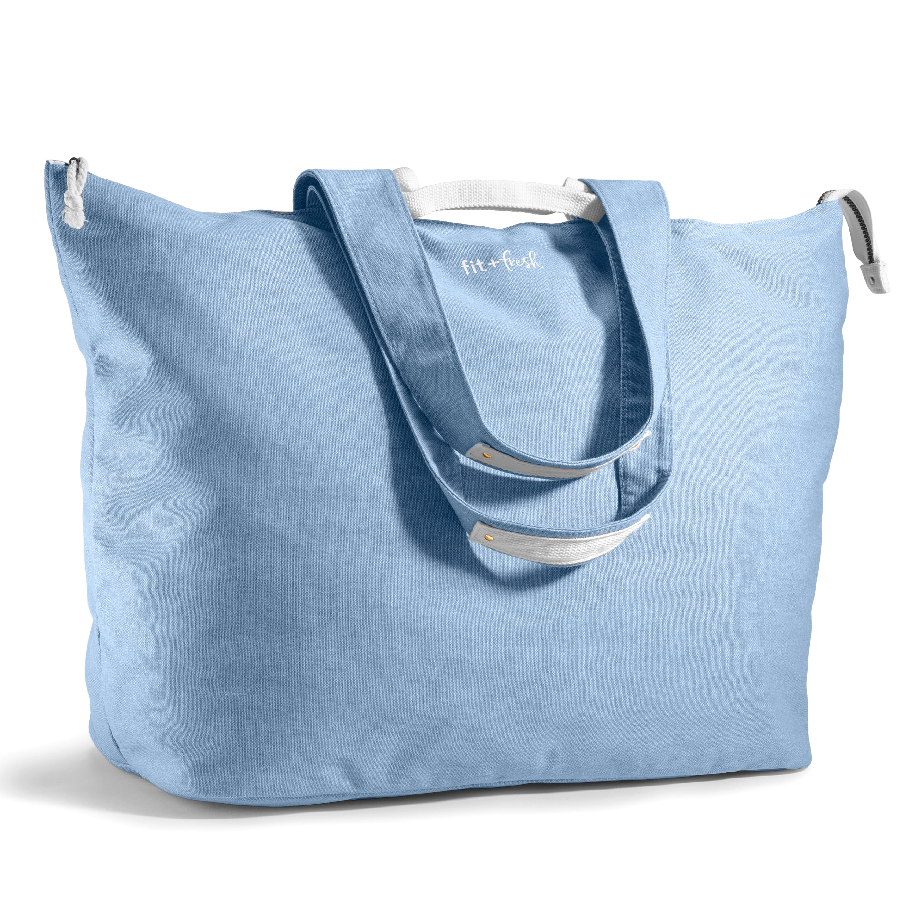 Fit + Fresh All The Things XL Tote Bag, Travel & Overnight Bag, Denim ...