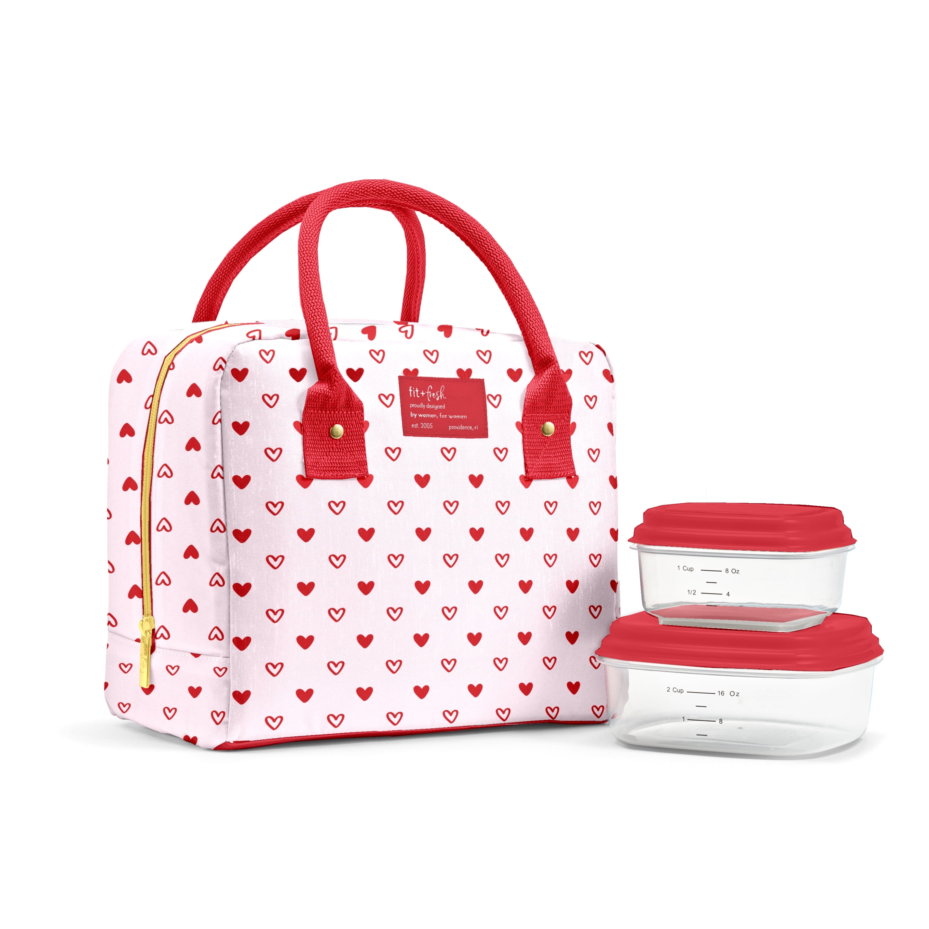 Fit + Fresh Bloomington Womens Lunch Bag, Insulated Lunch Box With ...