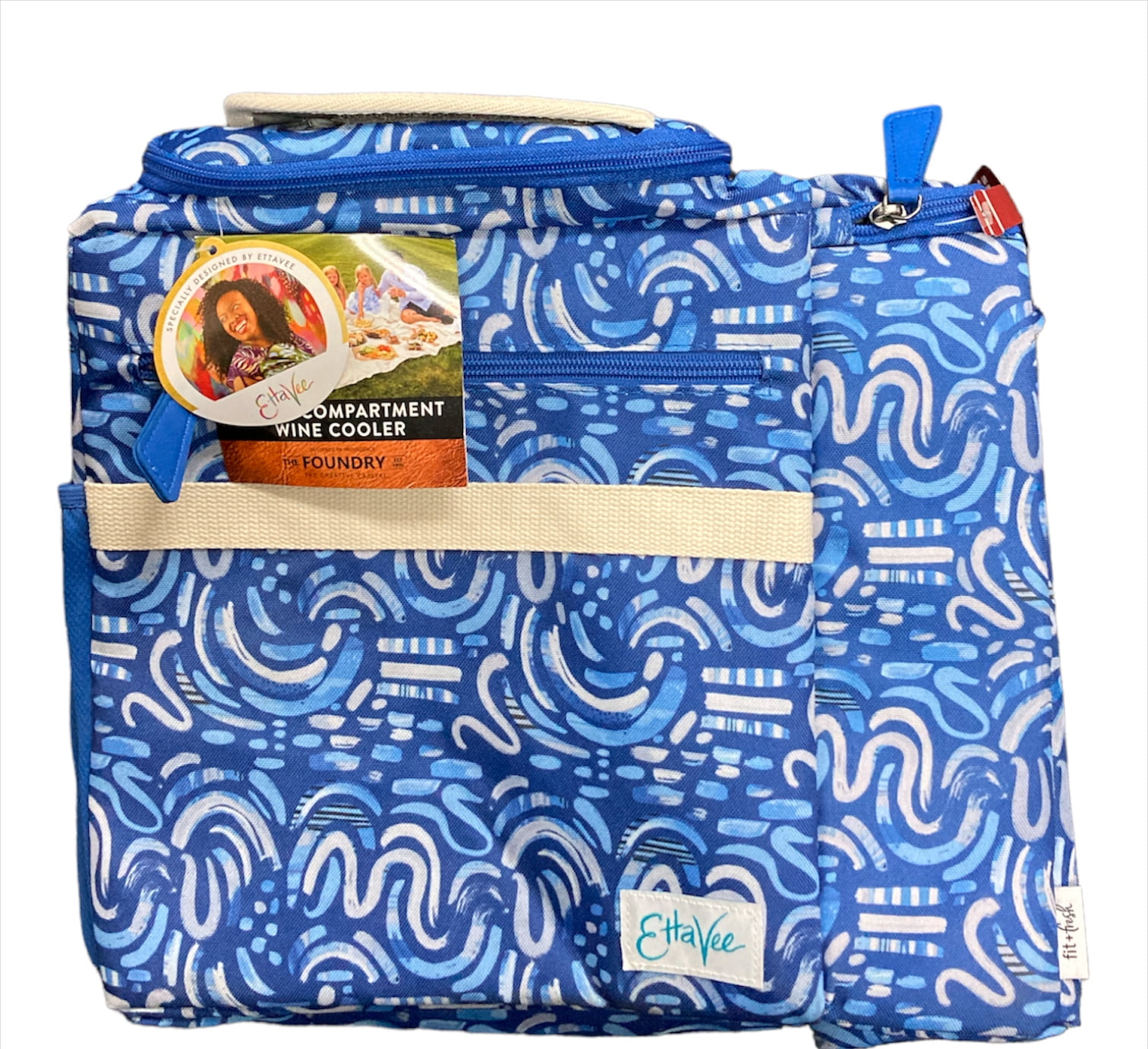 Fit & Fresh Brooks Dual Compartment Cooler, Large, Blue - Walmart.com