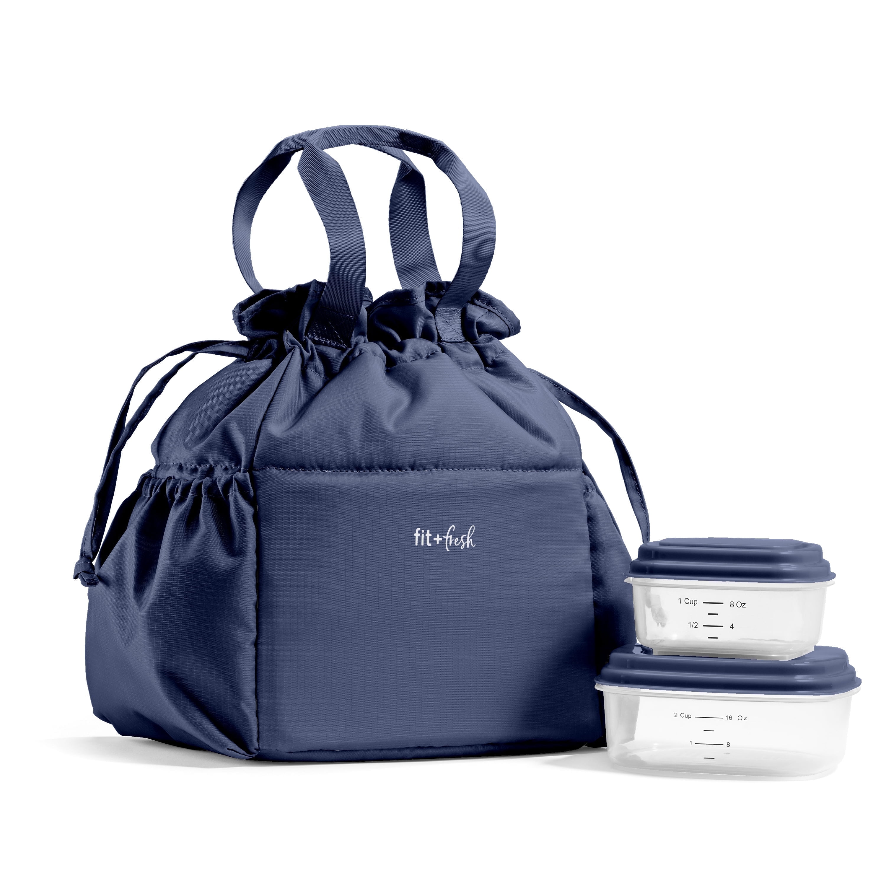 Fit + Fresh Cromwell Women's Lunch Bag, Cinch Closure Lunch Box With ...