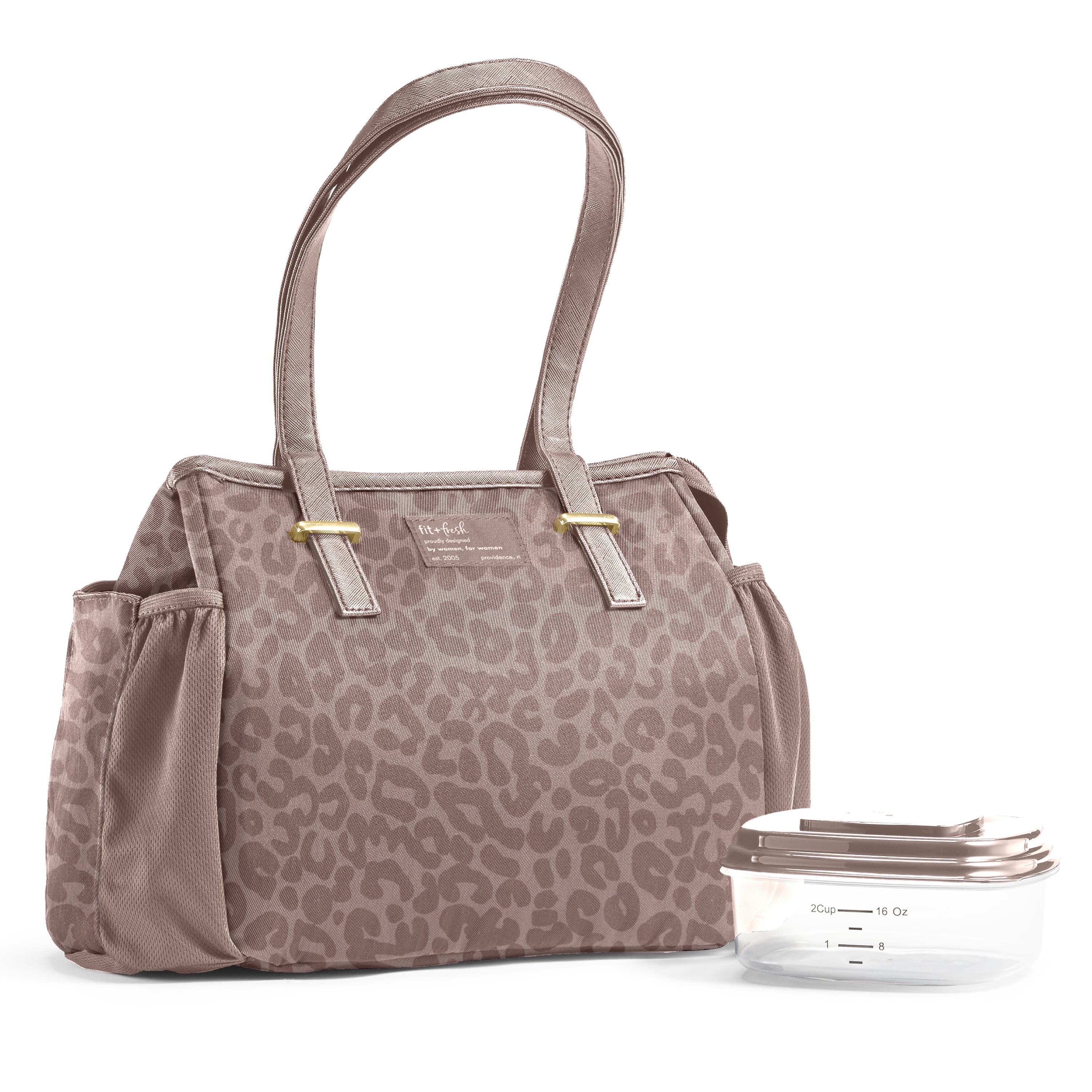 Fit + Fresh Lunch Bag For Women, Insulated Lunch Bag With Container ...