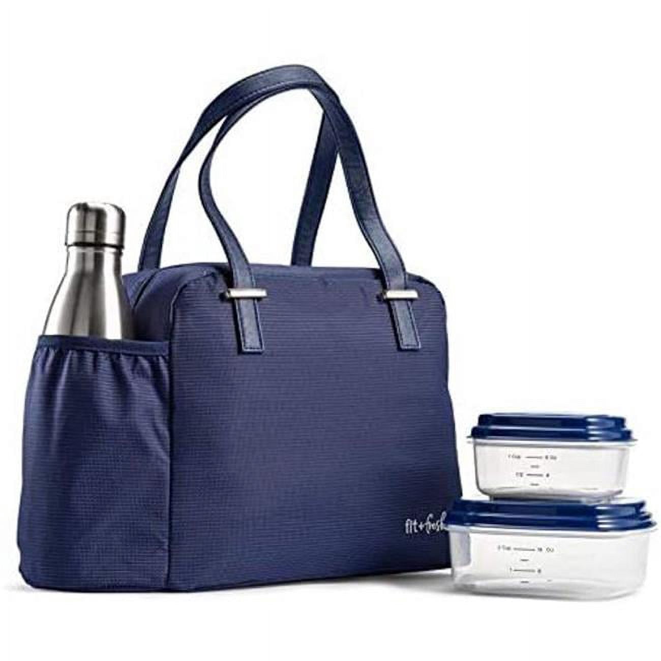 Fit & Fresh Professional Laketown Lunch Bag Kit, Navy - Walmart.com
