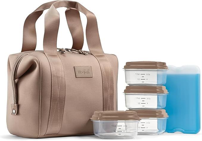 Fit + Fresh Remi Women's Lunch Bag, Self Insulating Neoprene Material ...