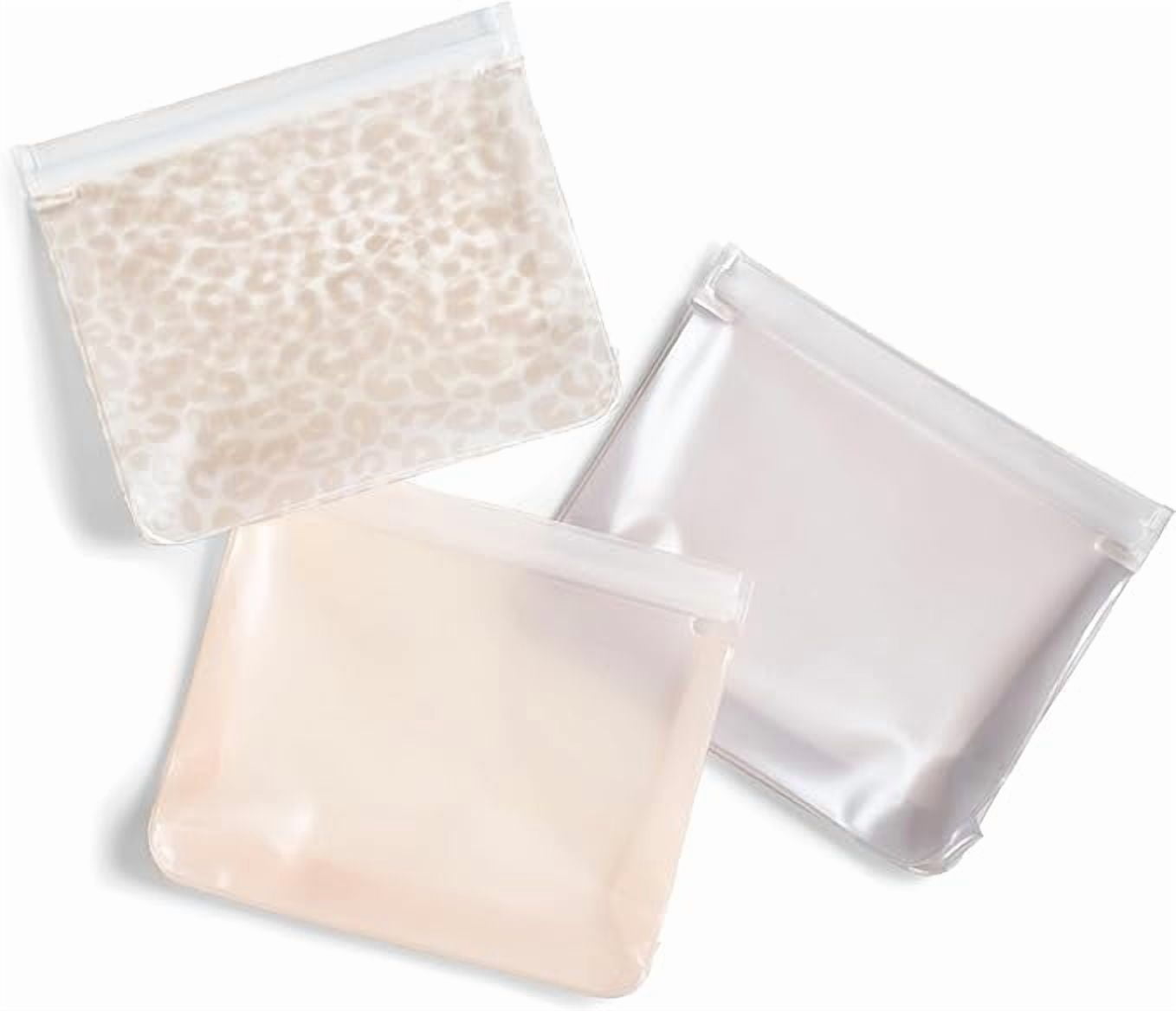 Fit + Fresh Reusable PEVA Food Storage Bags 3 Pack, Leak Proof, Durable ...