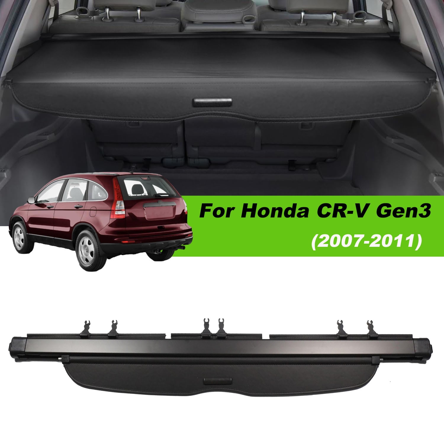 Fit Honda CR-V 2007-2011 Retractable Cargo Cover for 2007 2008 2009 ...