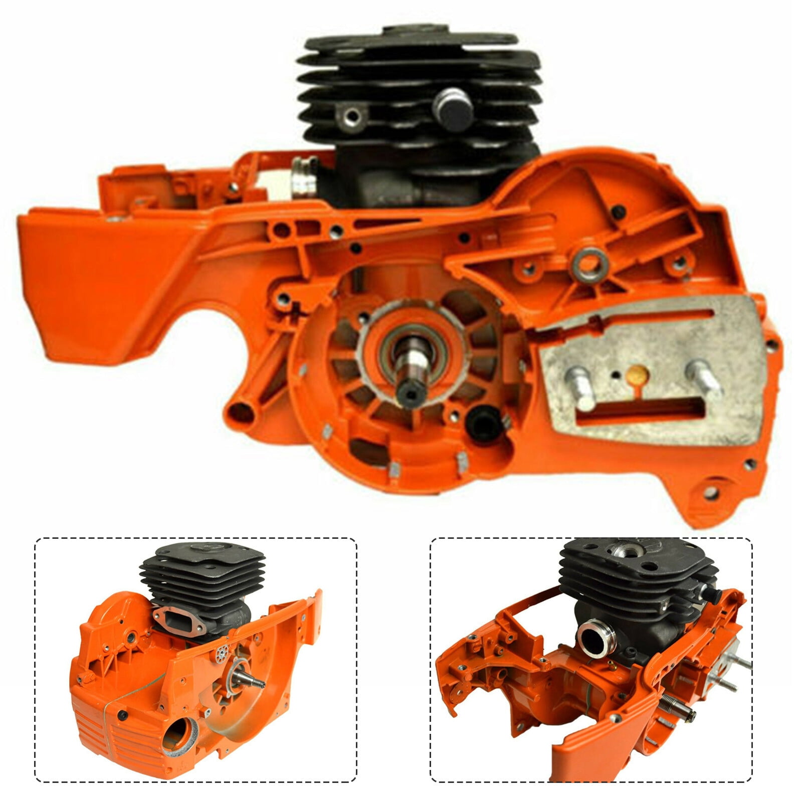 Fit Husqvarna 372 372XP CHAINSAW Crankcase Piston Cylinder Motor Engine ...