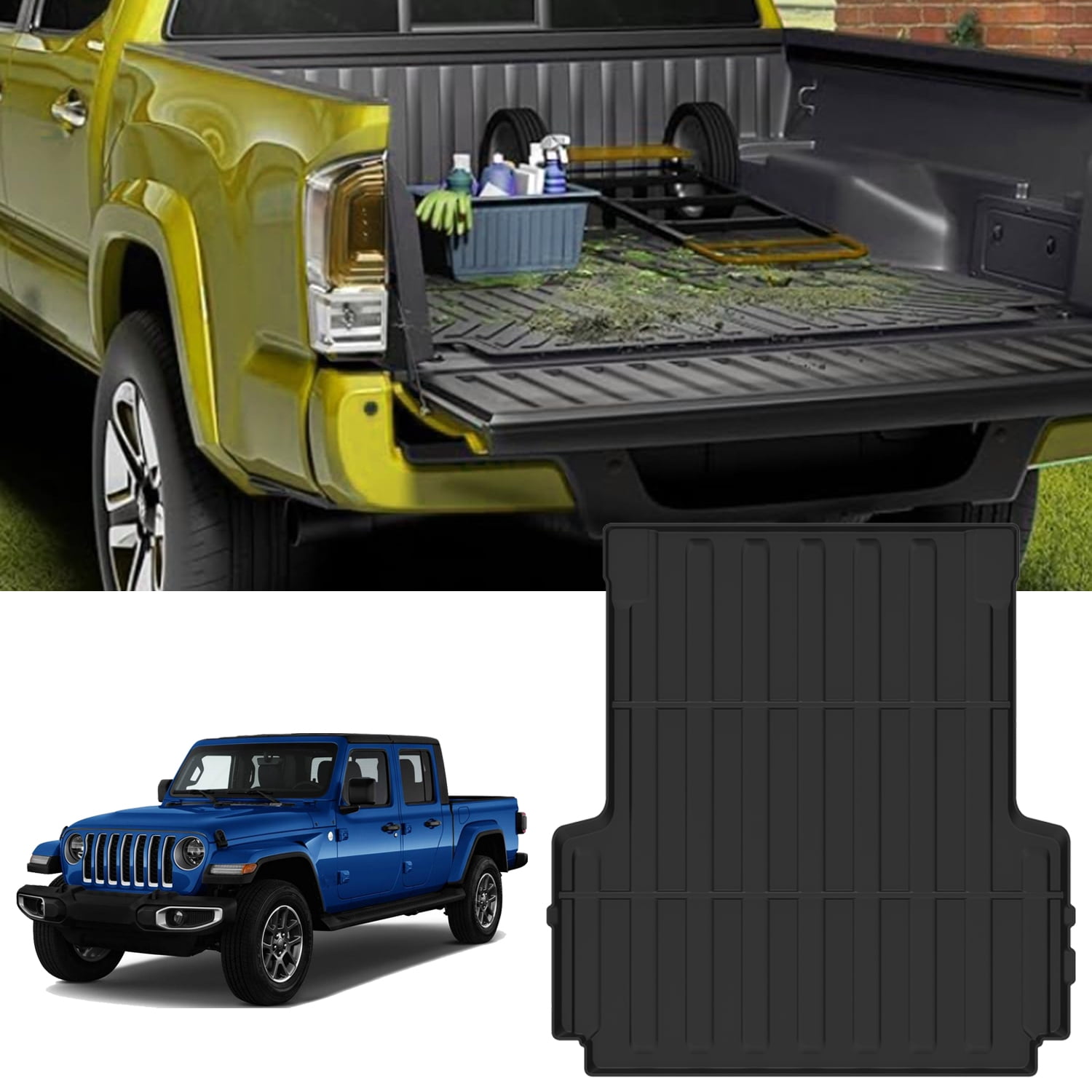 Fit Jeep Gladiator 2020-2023 Truck Bed Mat for 2020 2021 2022 2223 Jeep ...