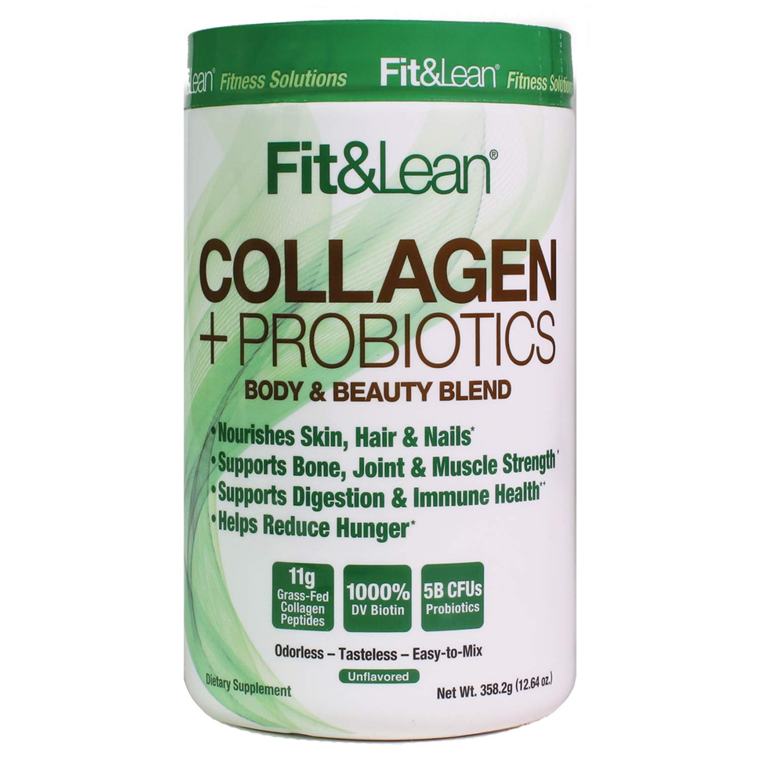 Fit & Lean Advanced Nutrition Collagen + Probiotics Powder with ...