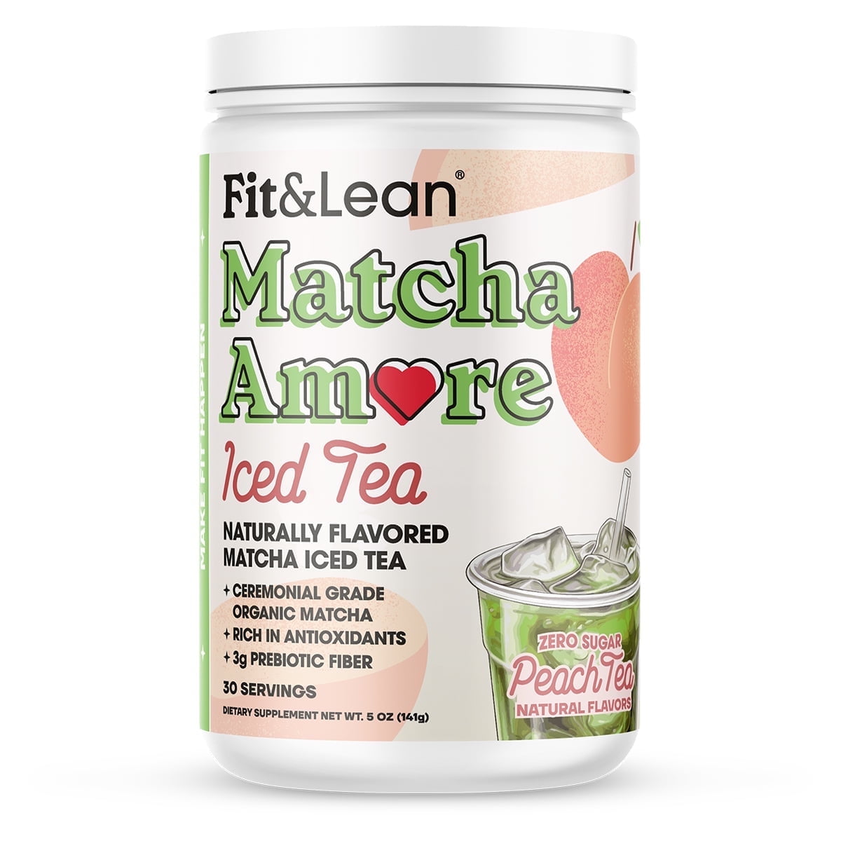 Fit & Lean Matcha Amore Iced Tea, Fruit-Inspired Naturally Flavored ...