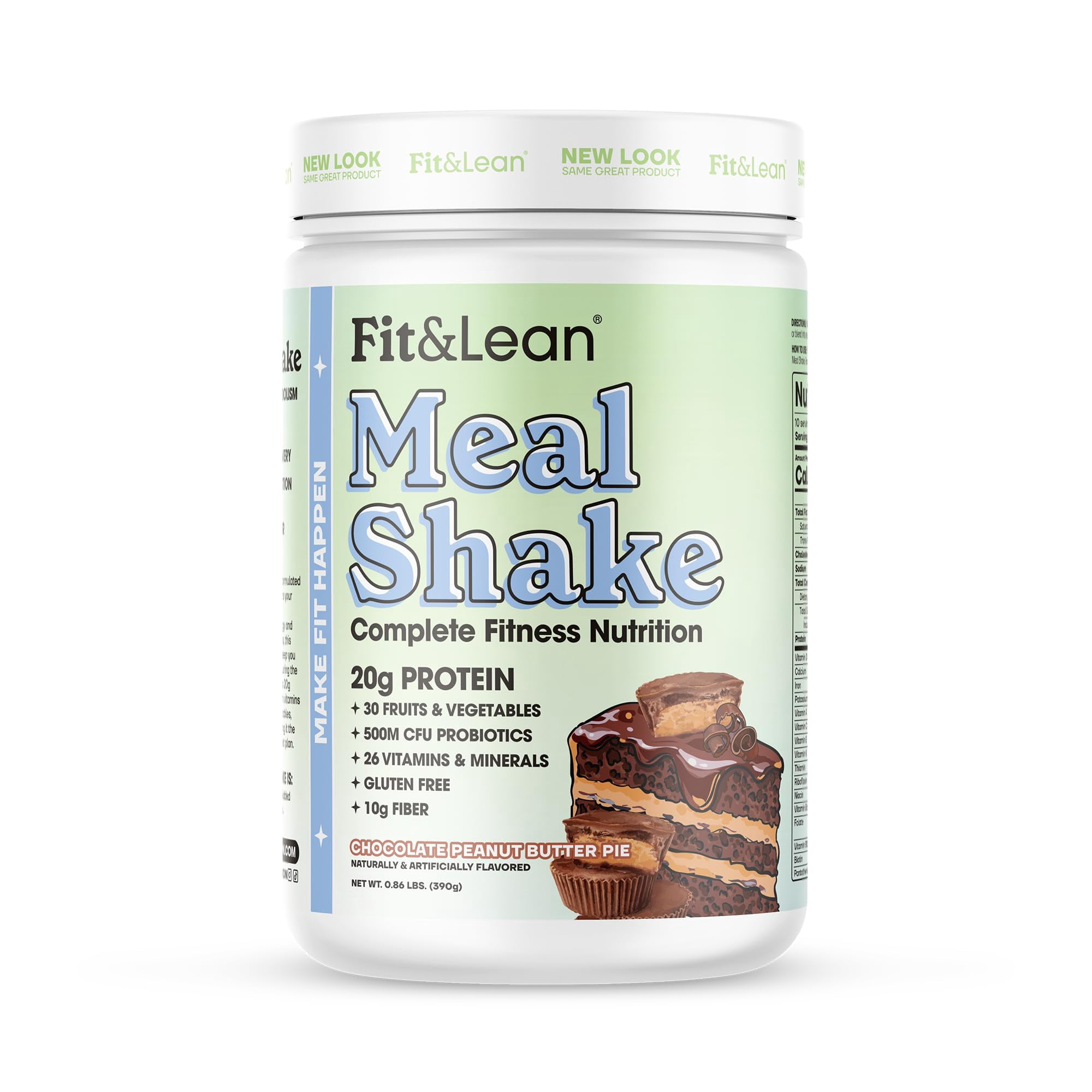 Fit & Lean Meal Shake Meal SMRReplacement with Protein, Fiber ...