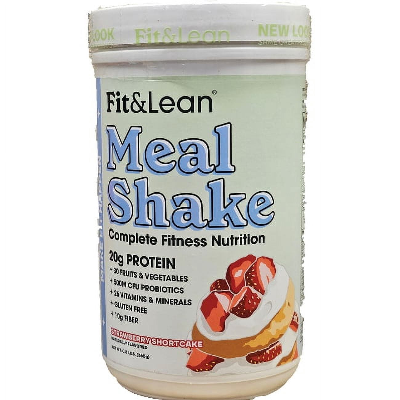 Fit & Lean Meal Shake - Strawberry Shortcake 0.80 lbs Pwdr - Walmart.com