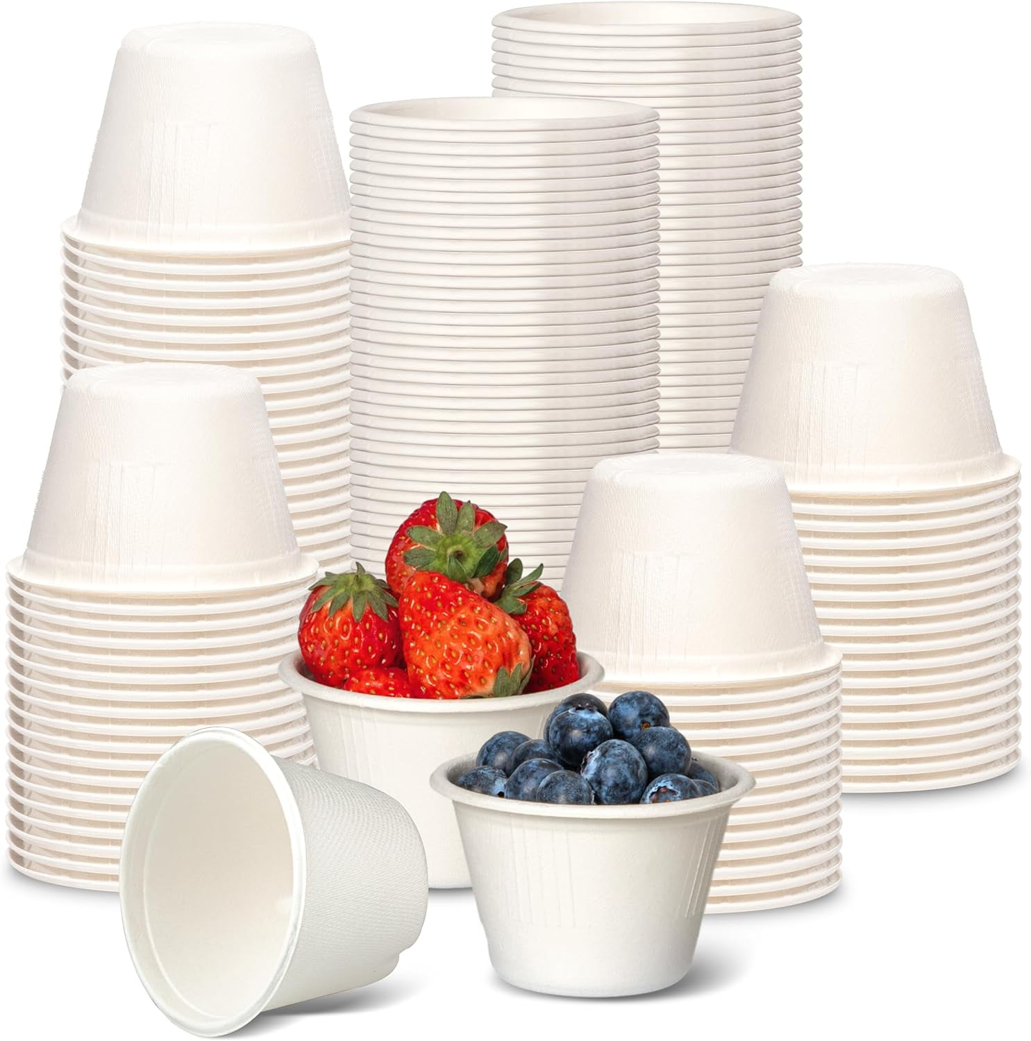 Fit Meal Prep [1000 Pack 4 Oz 100% Compostable Disposable Condiment ...
