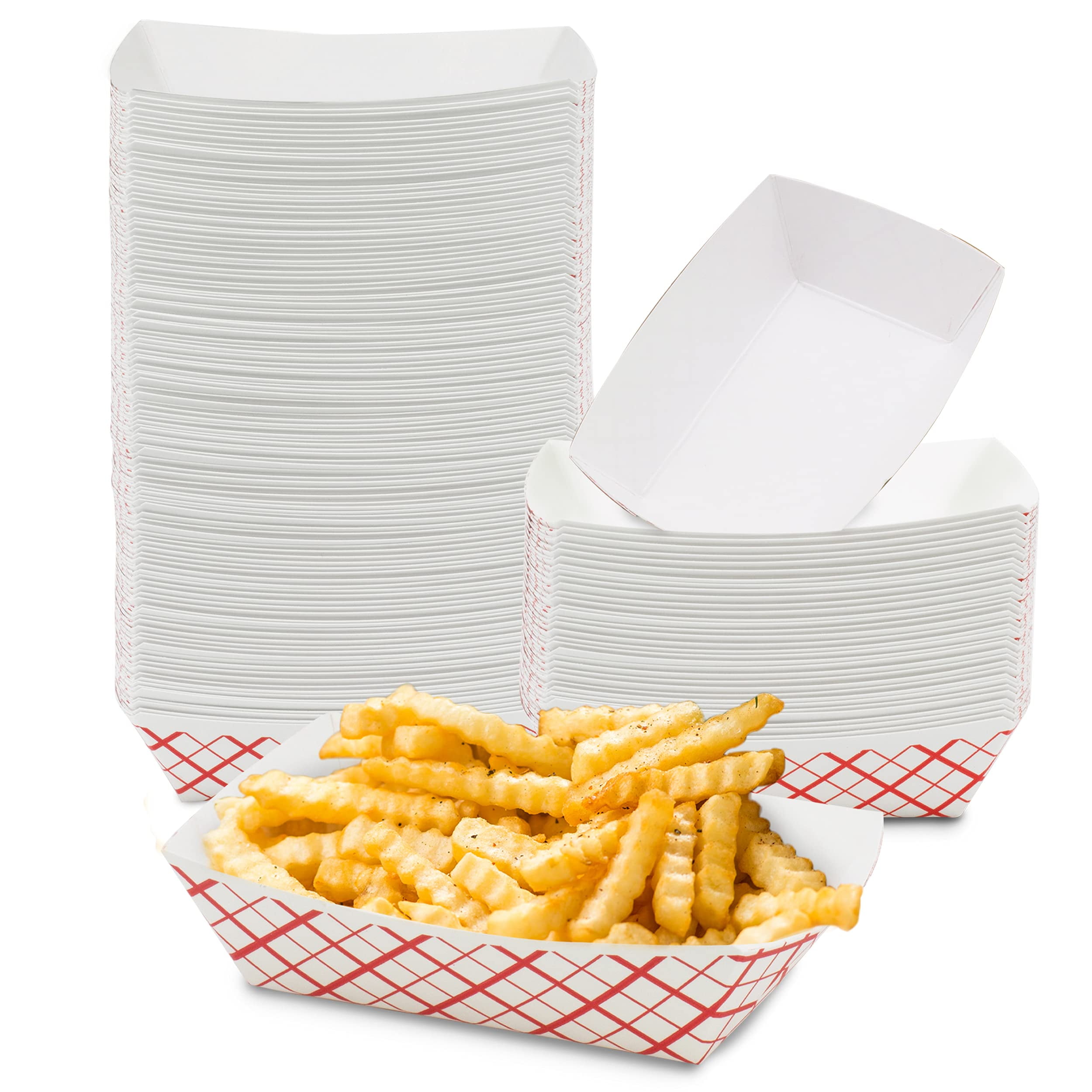 Fit Meal Prep [250 Pack] 1 lb Paper Food Boats Heavy Duty Disposable ...