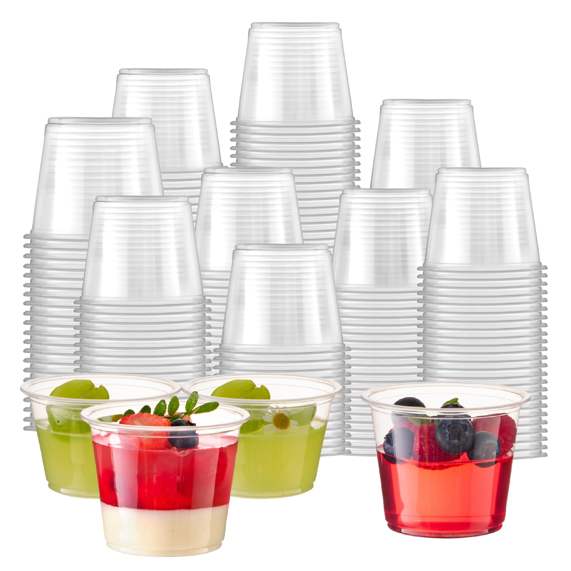 Fit Meal Prep 250 Pack 5.5 oz BPA Free Condiment Cups No Lids ...