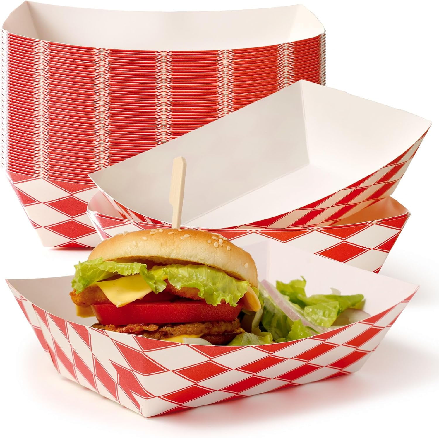 Fit Meal Prep [250 Pack 5 lb Paper Food Trays Heavy Duty Food ...