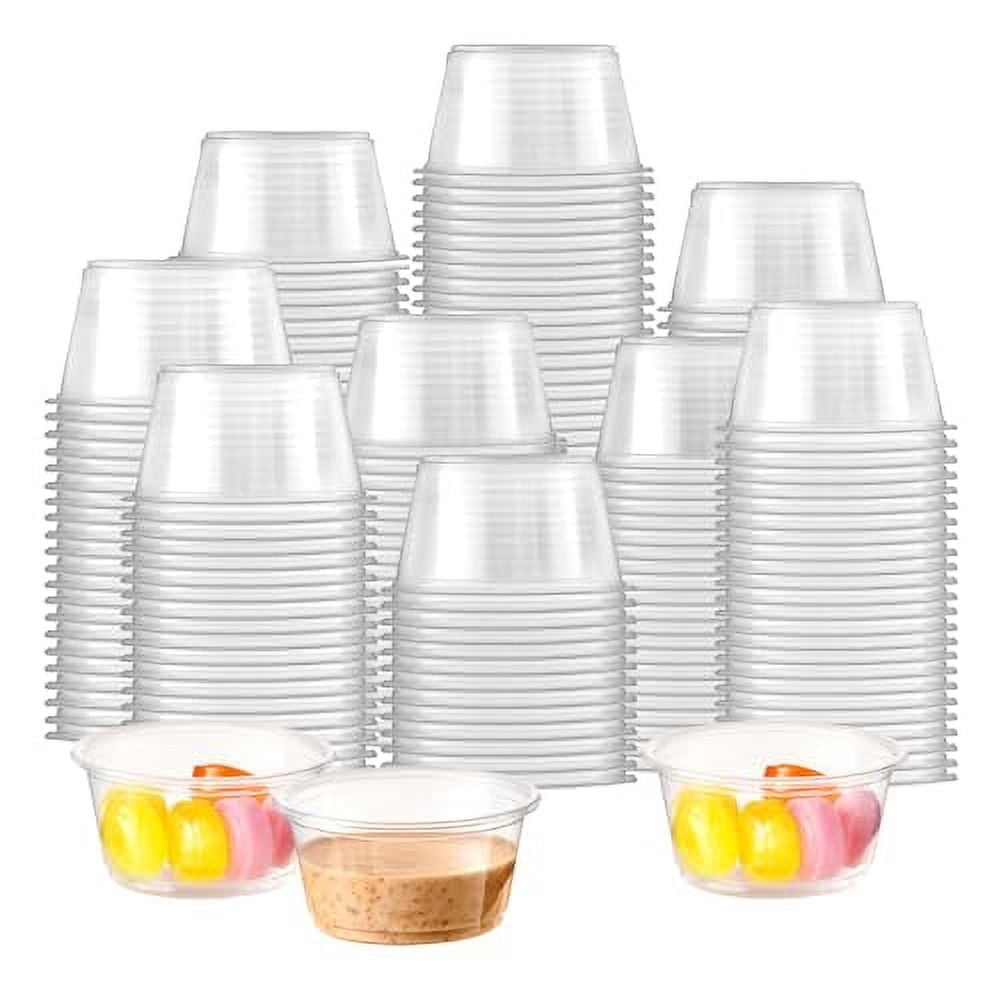 Fit Meal Prep 2500 Pack 2 oz BPA Free Condiment Cups No Lids ...