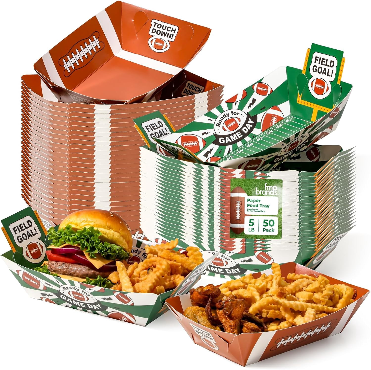 Fit Meal Prep 300 Pack (6 Package x 50 Pack) Football Party Supplies ...