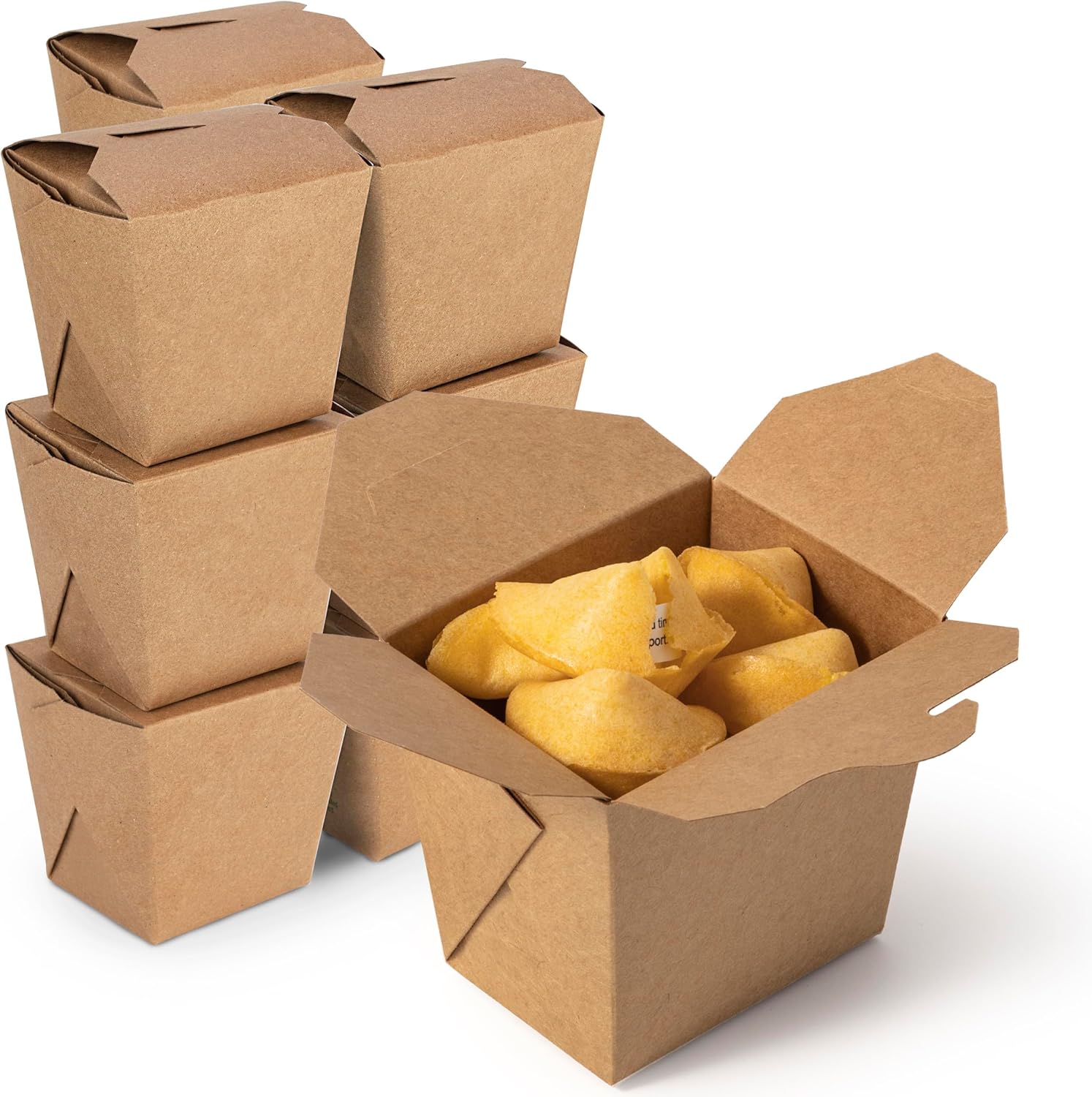 Fit Meal Prep 450 Pack 32 oz Chinese Take Out Boxes - 4.5x4” Plain ...