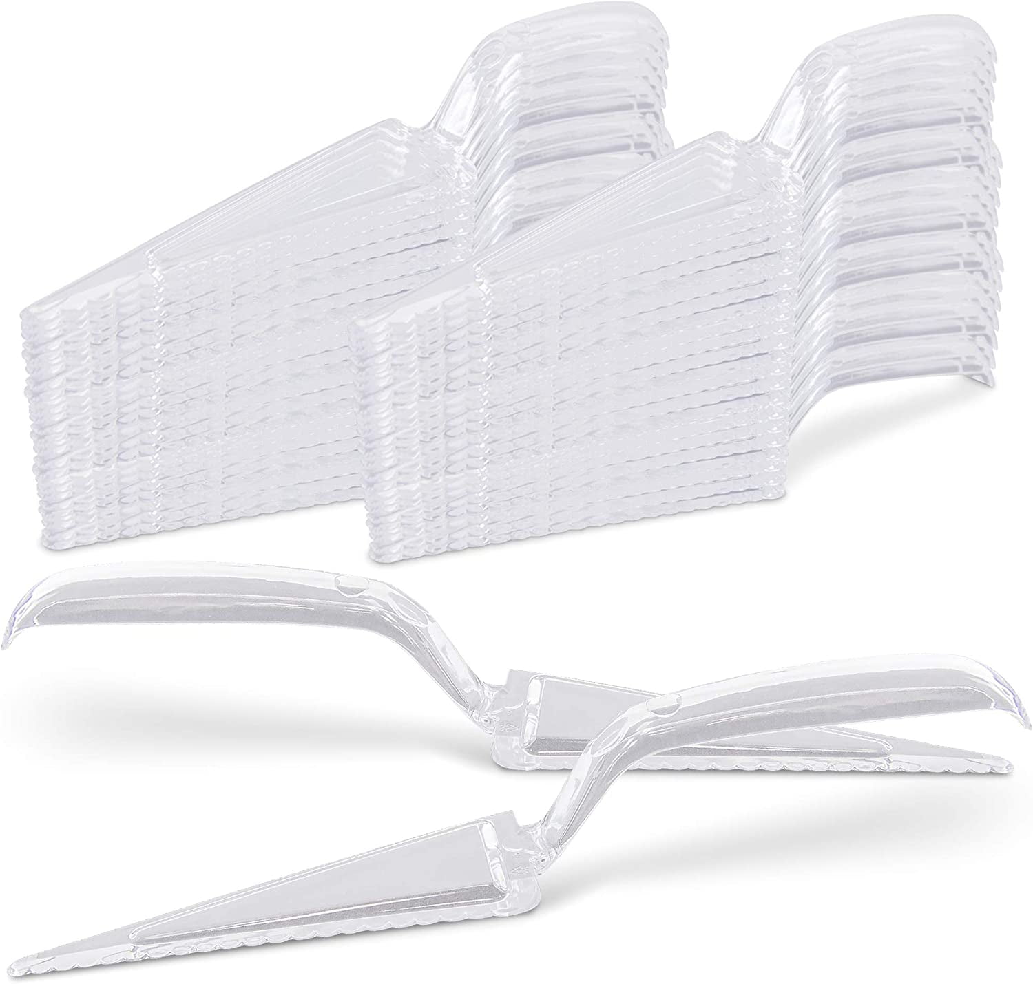 Fit Meal Prep 60 Pack 10 Inch Plastic Pie Server - Clear Disposable ...