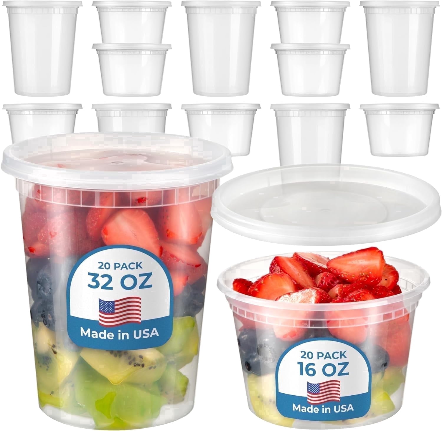 Fit Meal Prep Portion Control Containers, Leak-Proof, Microwave ...