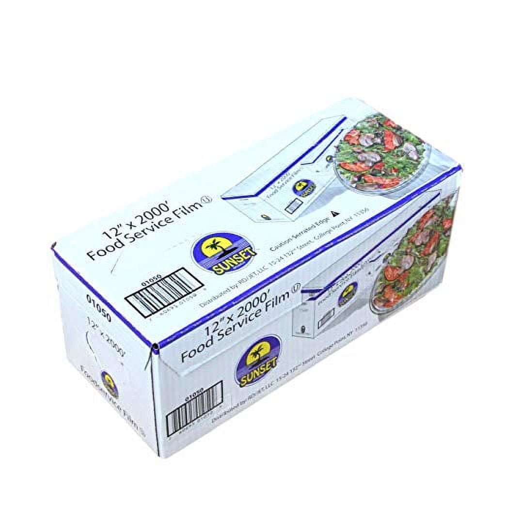 Fit Meal Prep, Plastic Food Film Seal Wrap, 12" x 2000', Food Safe ...