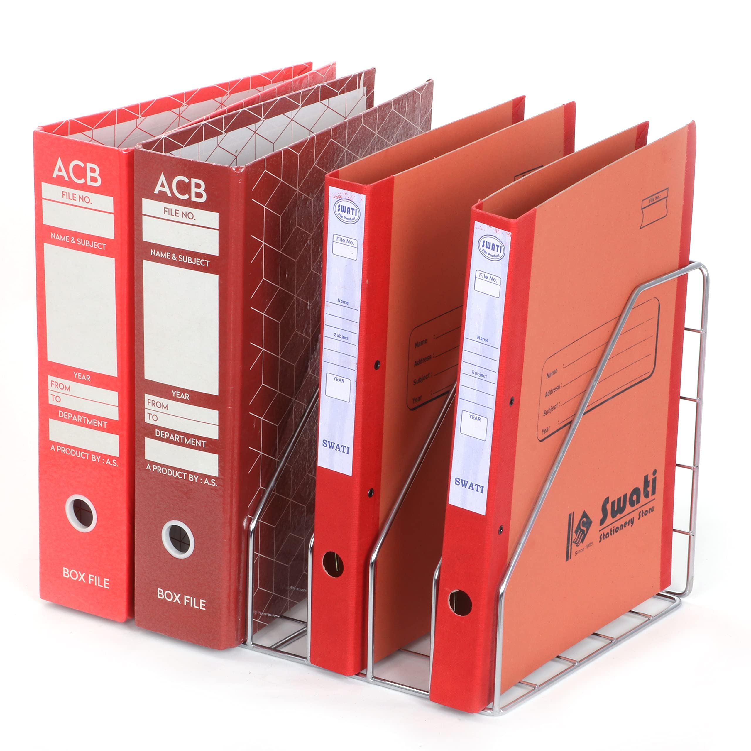 Fit N Forget Stainless Steel File Rack/File Holder/Document Holder/File ...