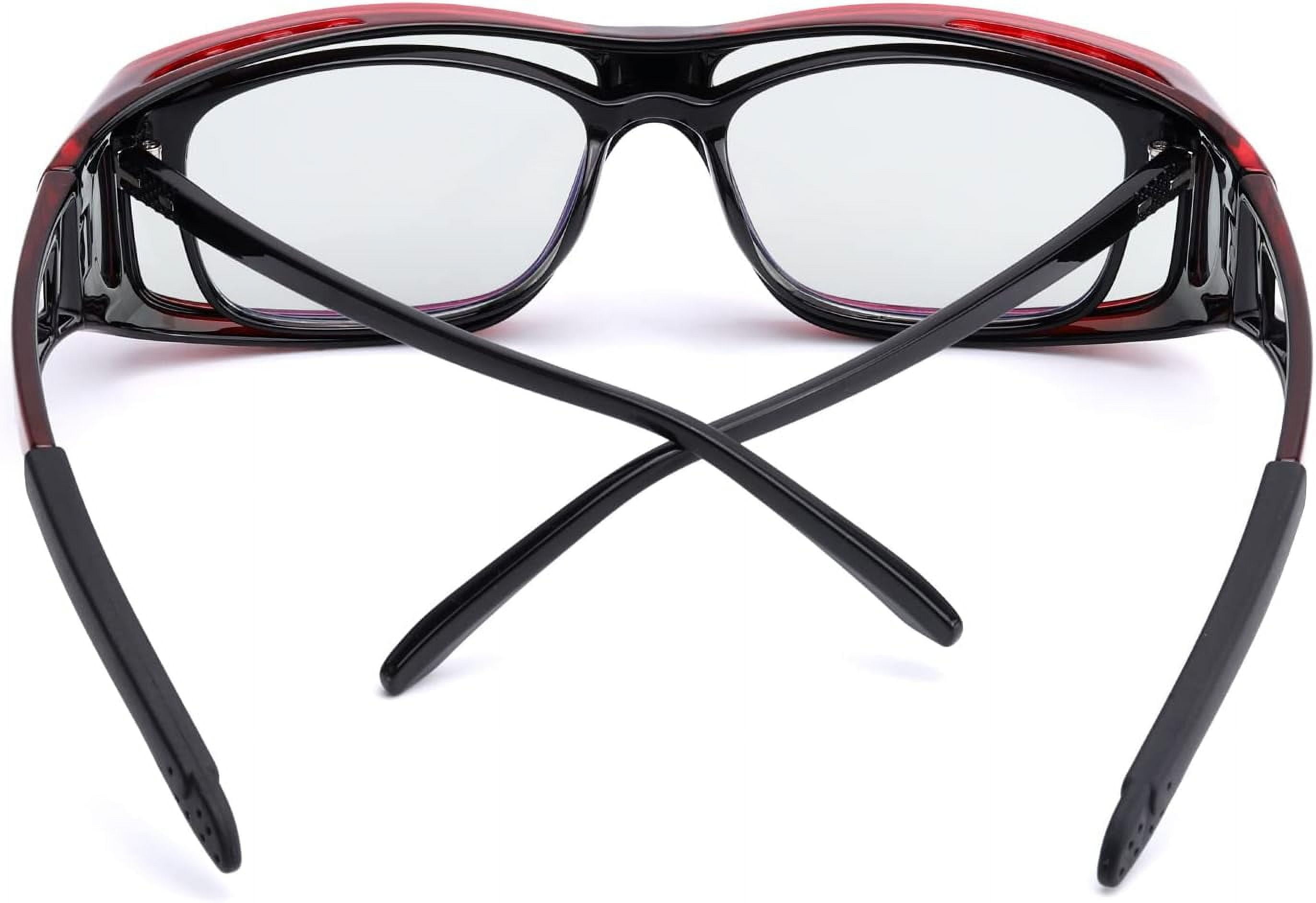 Fit Over Blue Light Blocking Glasses and Computer Eyewear- Wear Over ...