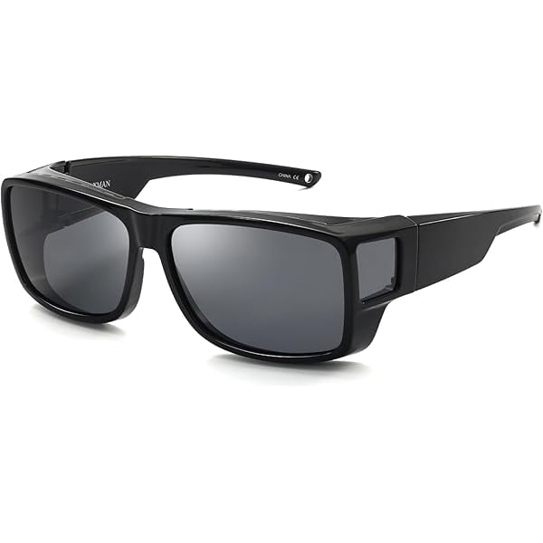 Fit Over Glasses Sunglasses Polarized Wrap Around Sunglasses with Side ...