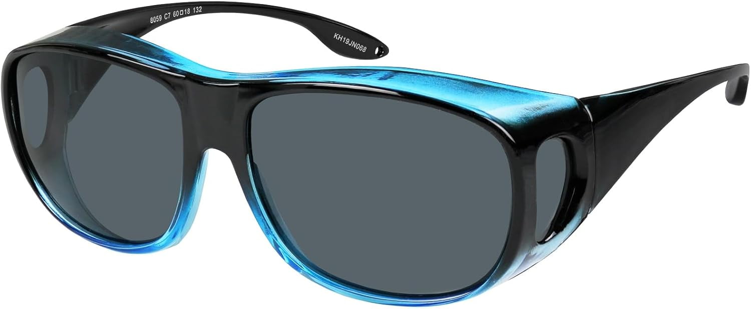Fit Over Wrap Sunglasses Polarized Lens Wear Over Eyeglasses 100% UV ...