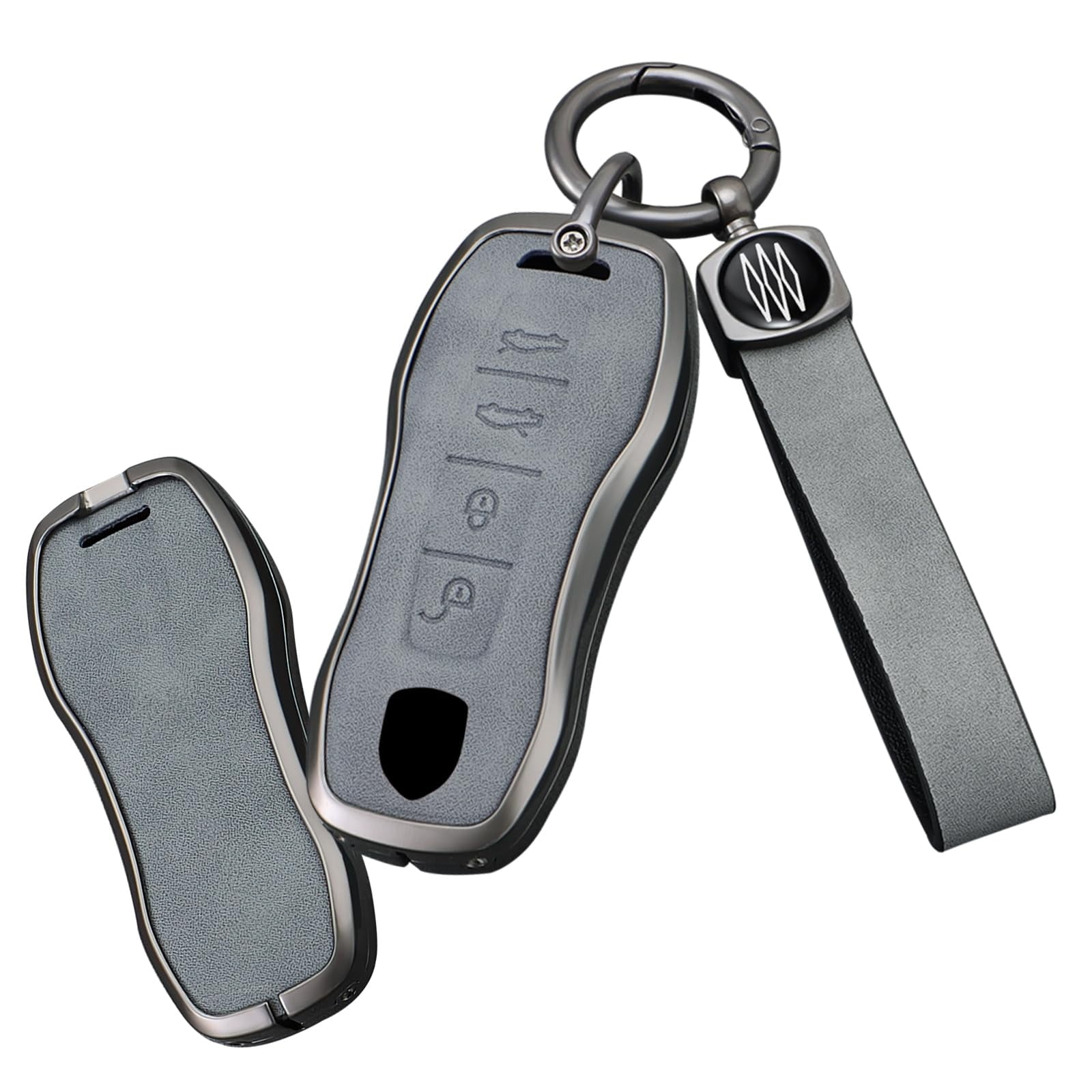 Fit for Porsche Key Fob Cover with Keychain Key Fob Protector Shell ...