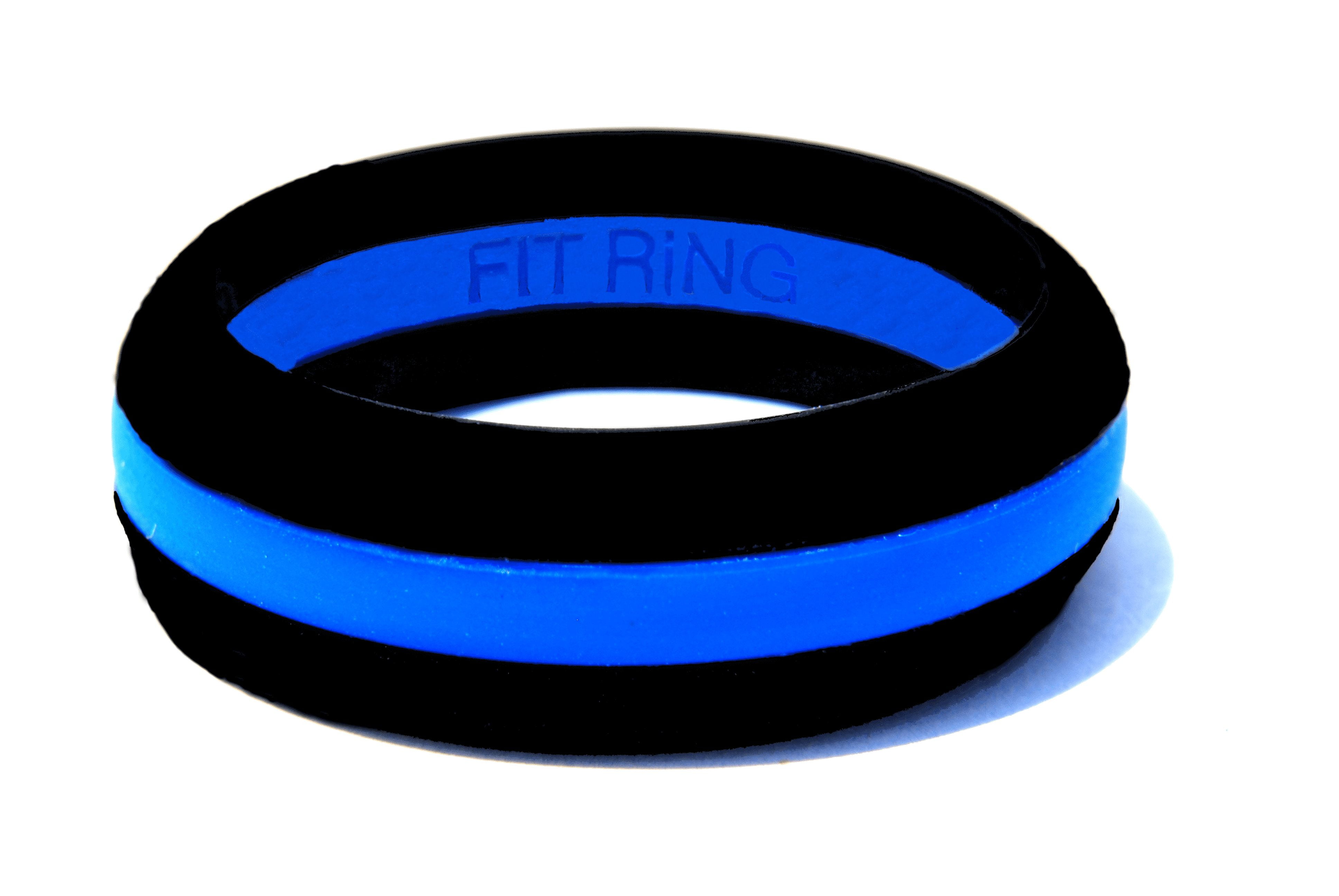 Fit Ring Silicone Wedding Ring Women's Thin Blue Line for Police ...
