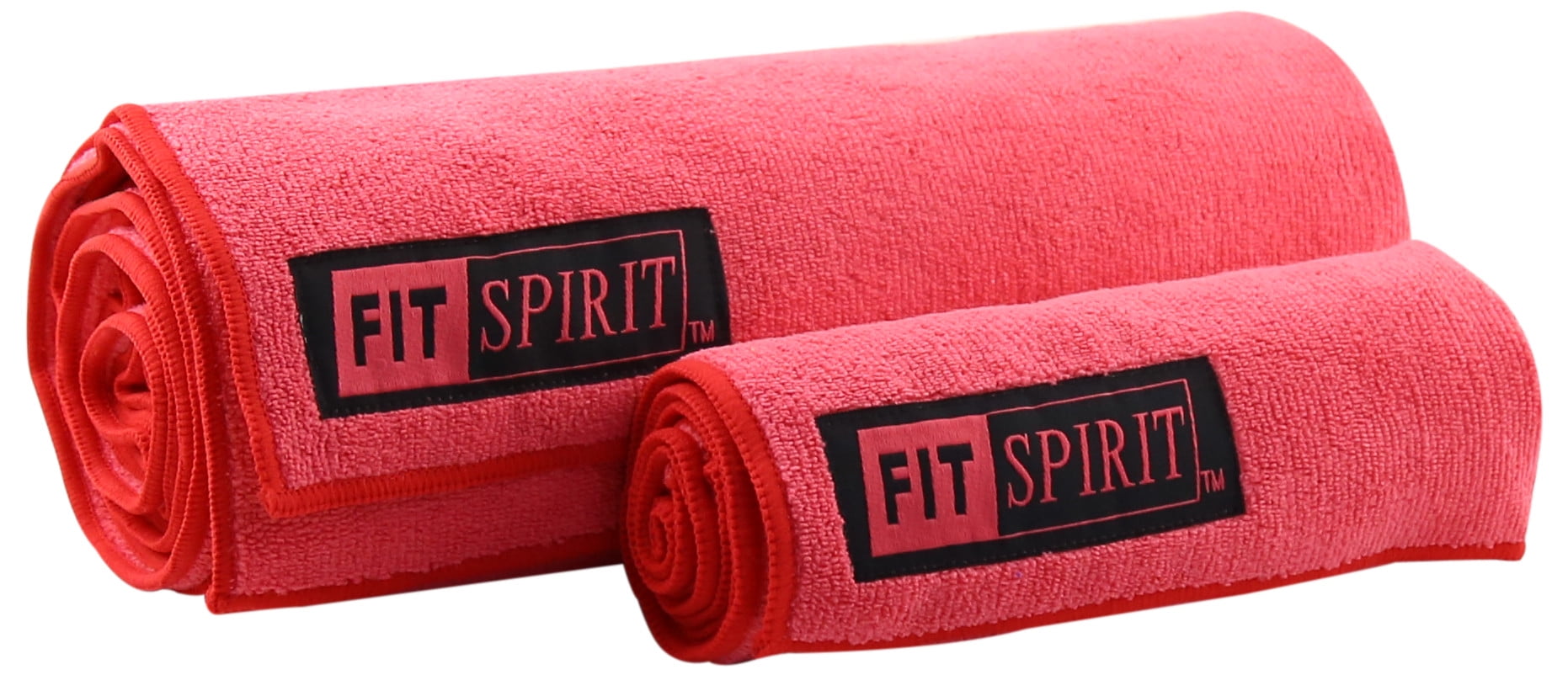 Fit Spirit Set of 2 Super Absorbent Microfiber Non Slip Skidless Sport ...