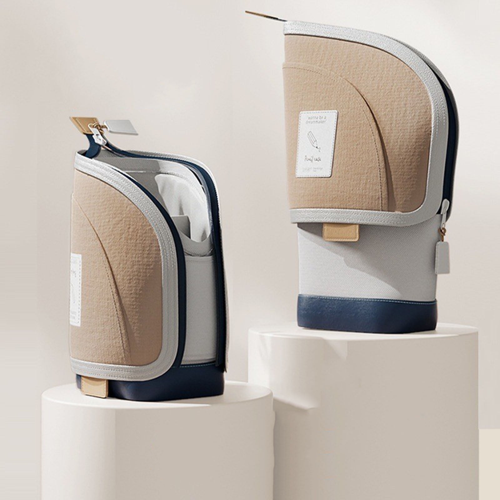 Fit Storage Bag & Box Large Capacity Multifunctional Pen Case And Stand ...