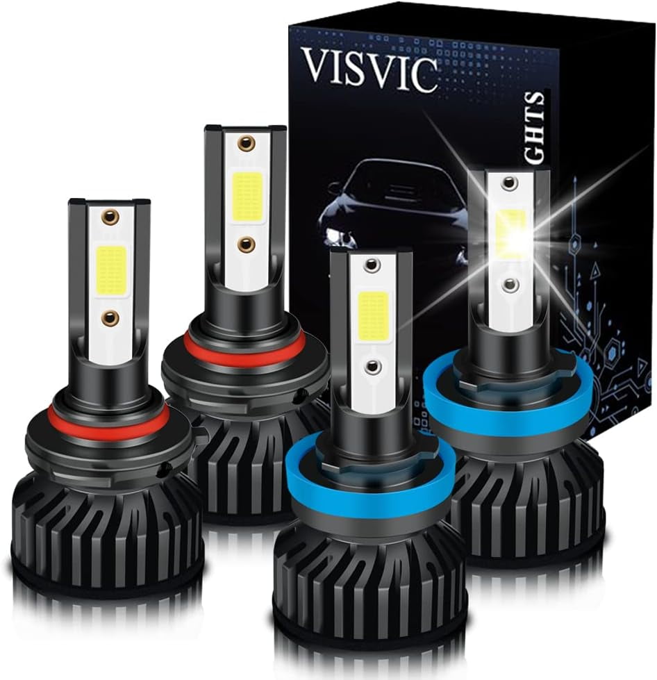 Fit for Subaru XV Crosstrek (2013-2015) LED Headlight Bulbs Combo 9005+H11 High/Low Beam Combo ...