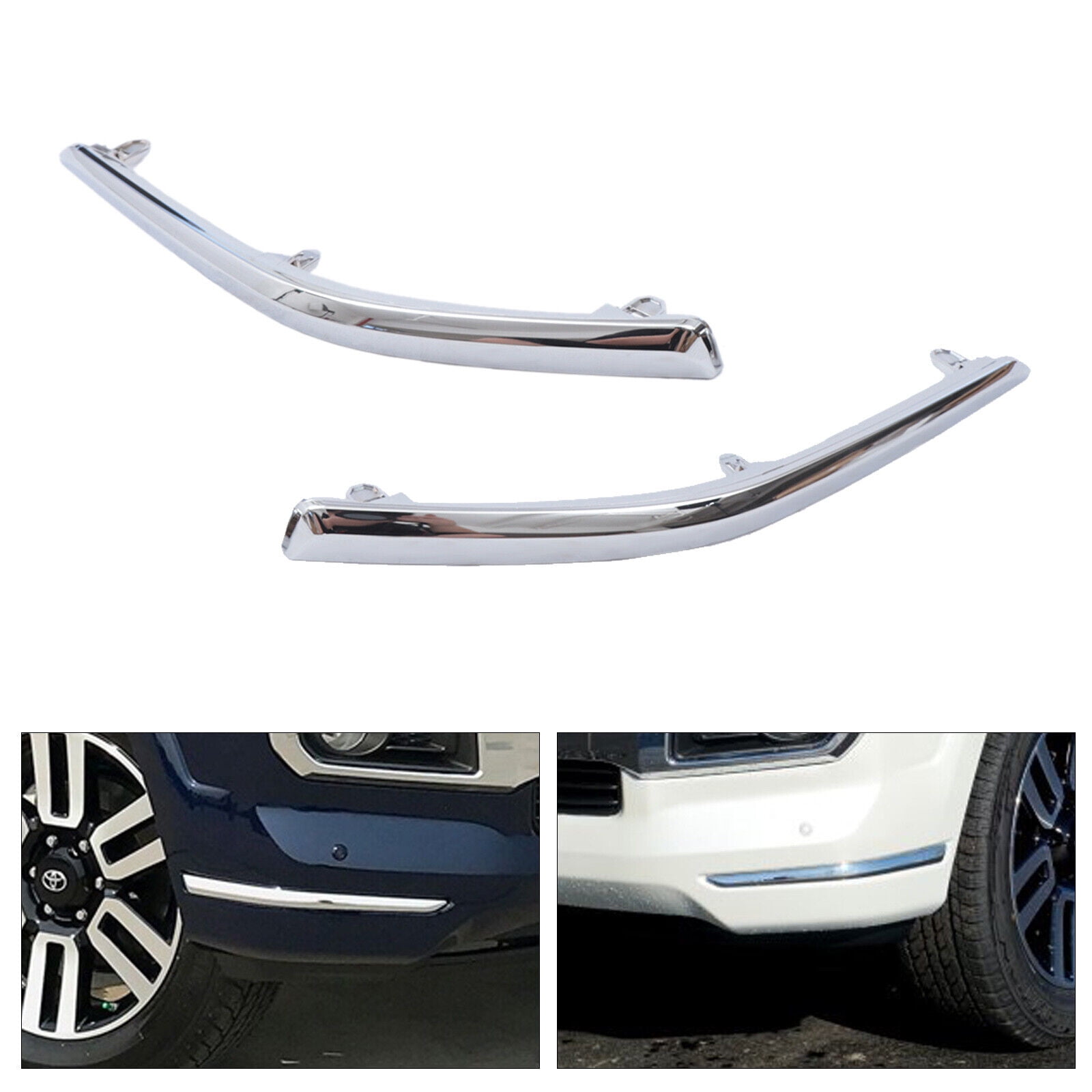 Fit Toyota 4Runner Limited 2014-2020 Front Bumper Chrome Trim Molding ...