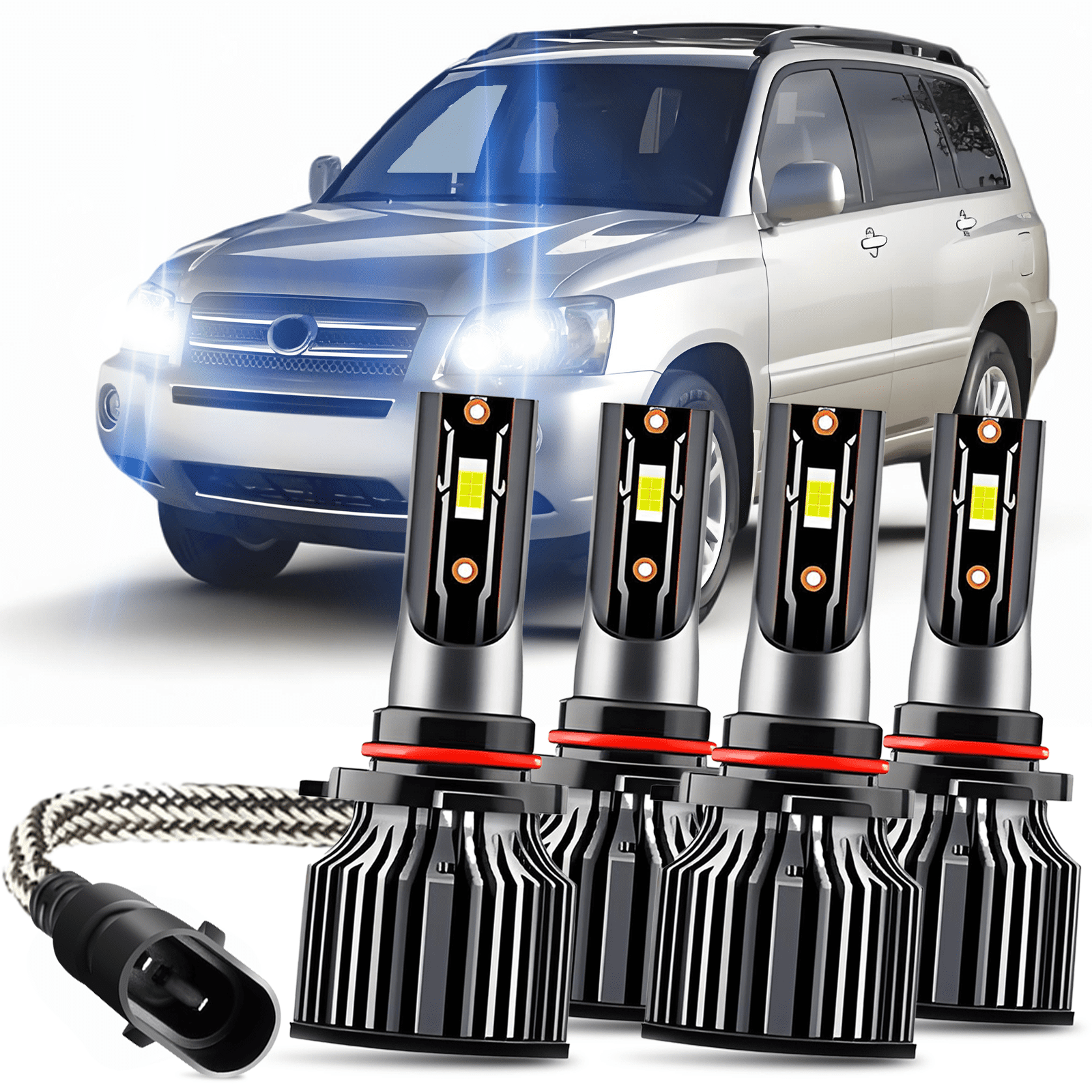 Fit Toyota Highlander 2001 2002 2003 2004 2005 2006 2007 LED Headlight ...