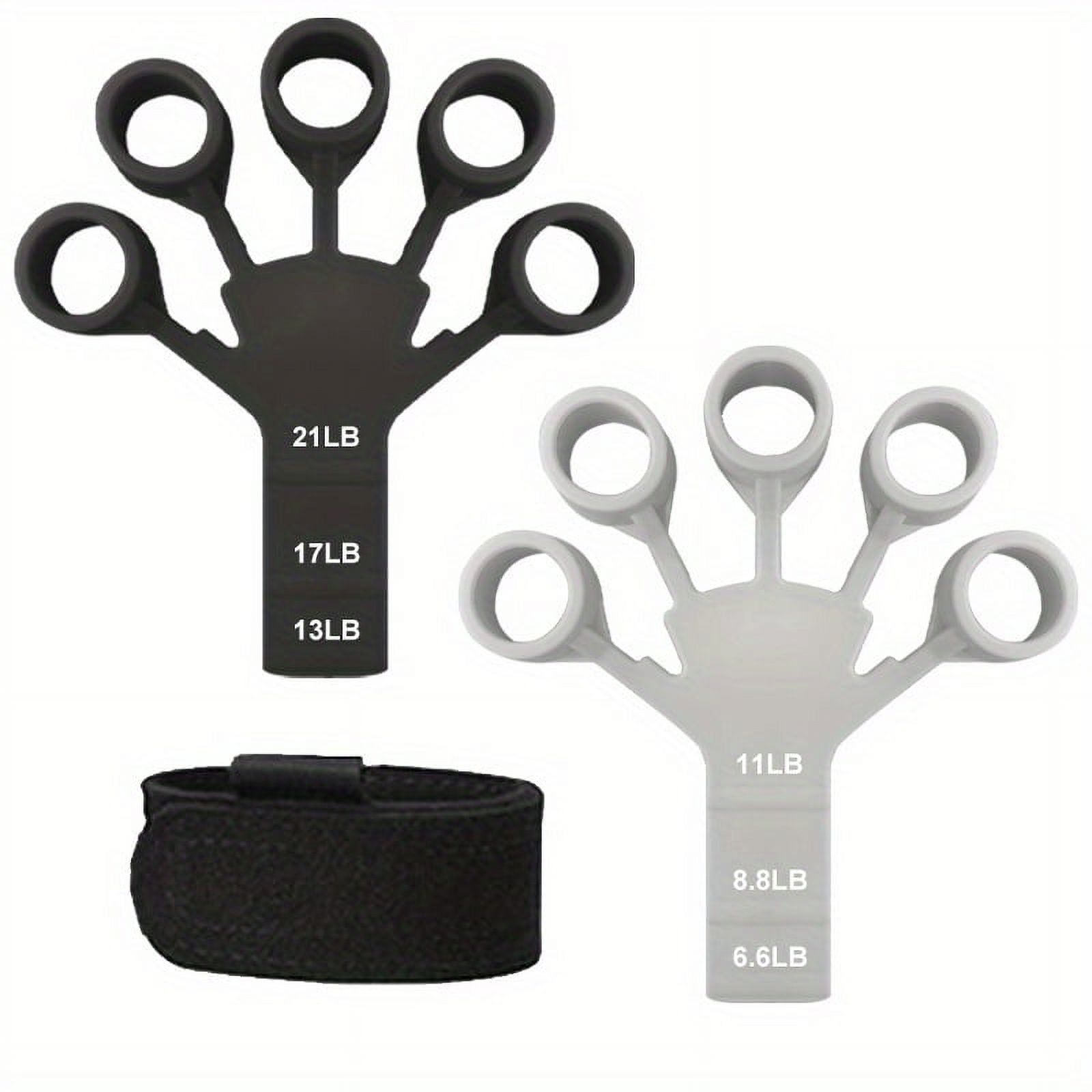 (Fit Up To 132.28LB) Silicone Hand Grip Strengthener, Finger Gripper ...