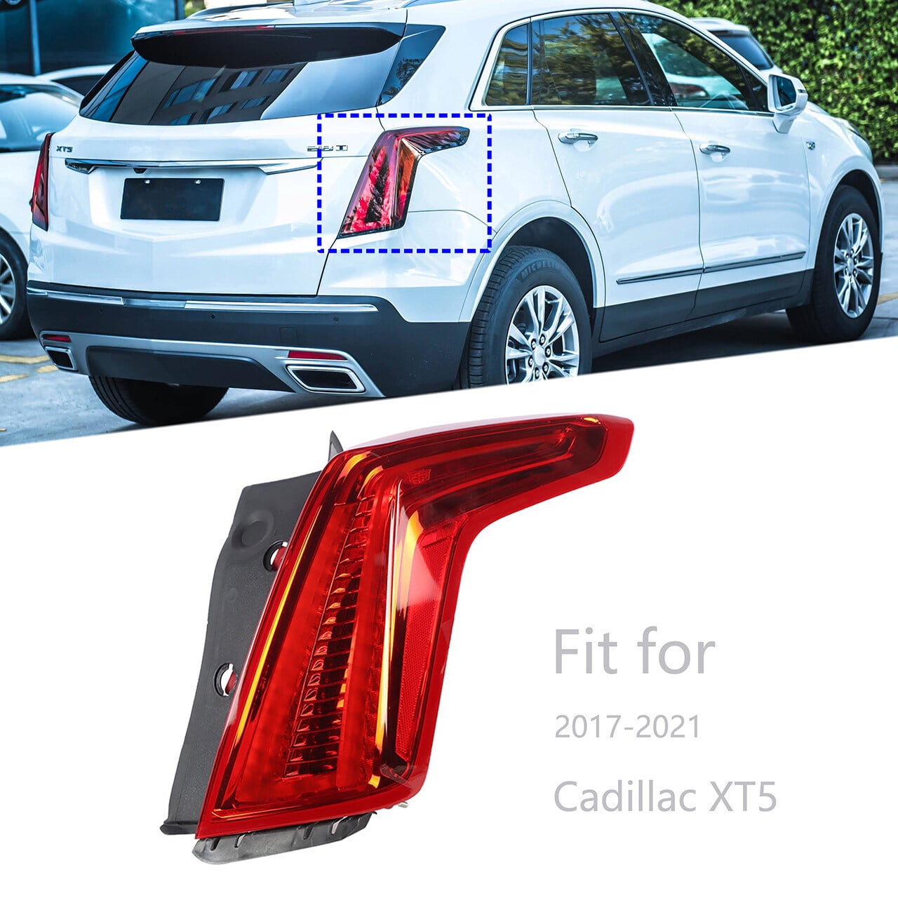 Fit for 17-21 Cadillac XT5 Tail Light Housing Assembly RH Passenger ...