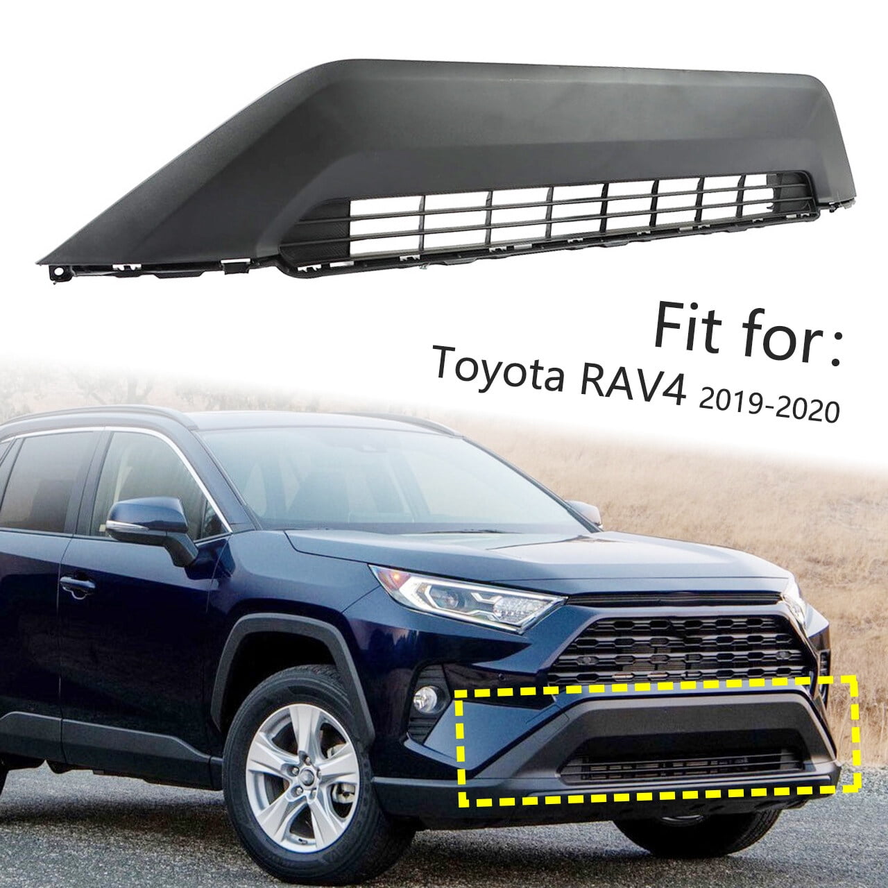 Fit for 19-20 RAV4 Grill Front Lower Grille - Walmart.com