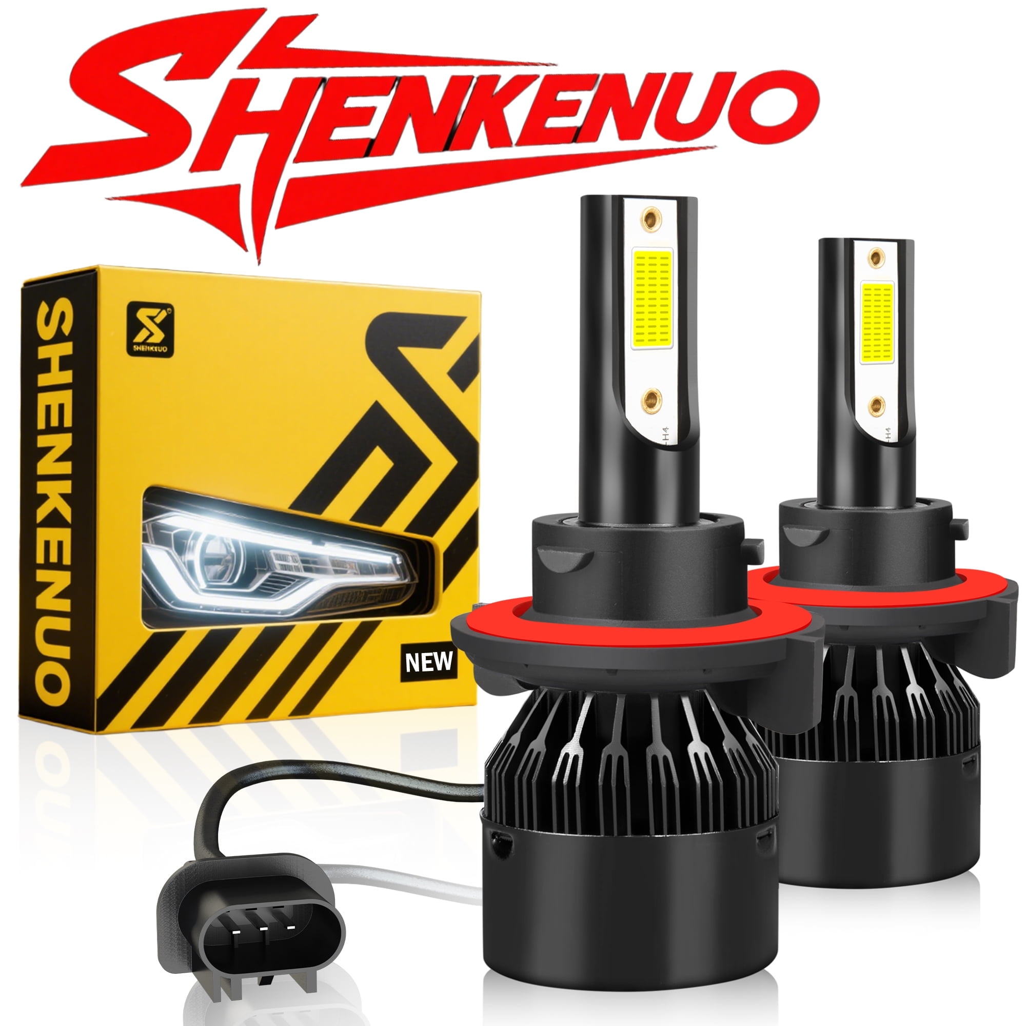 Fit for 2004-2014 Ford F150 - 2PC 9008/H13 LED Headlight Bulbs High ...