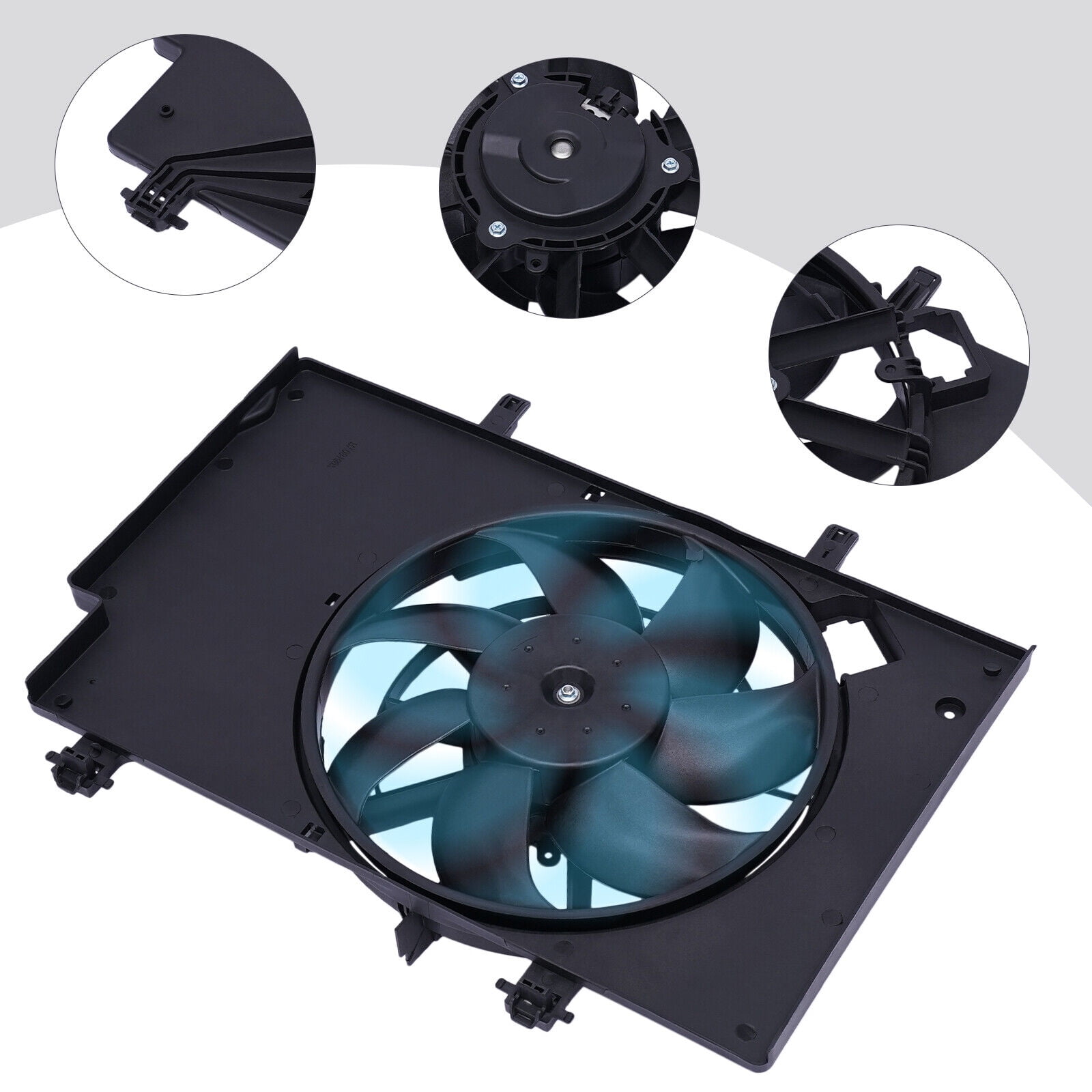 Fit for 2011-17 Ford Fiesta 1.6L Engine Condenser Radiator Motor ...